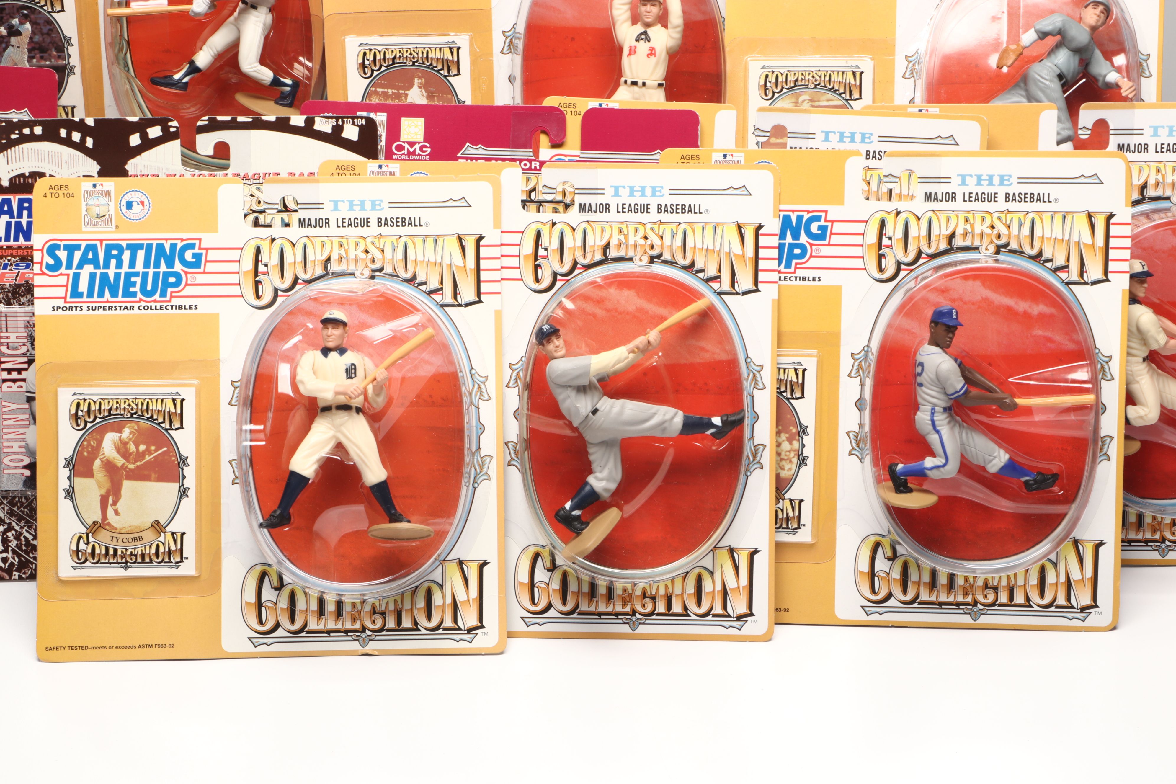 Starting Lineup Babe Ruth, Lou Gehrig, More Action Figures with Cards ...