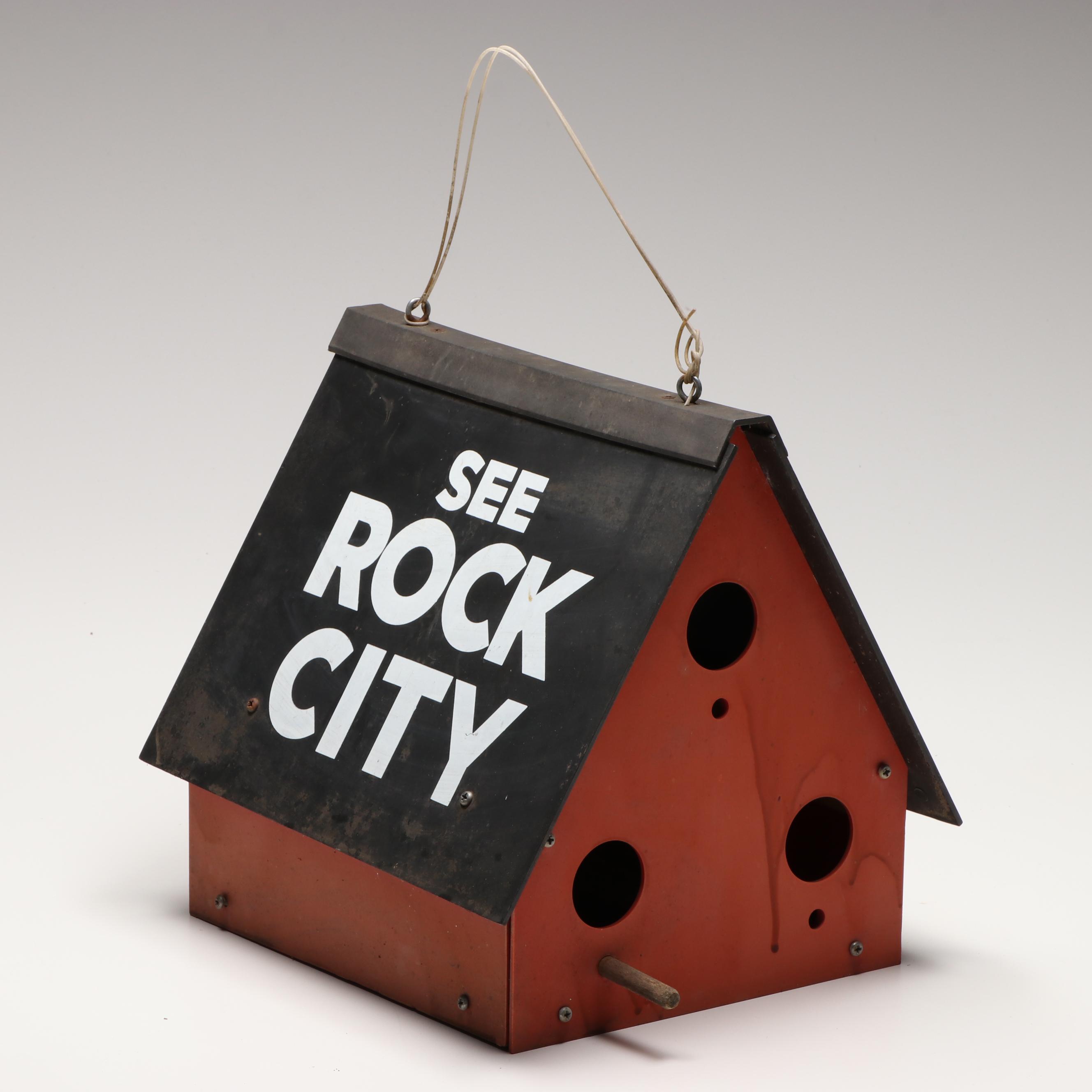 "See Rock City" Souvenir Wooden Birdhouse | EBTH