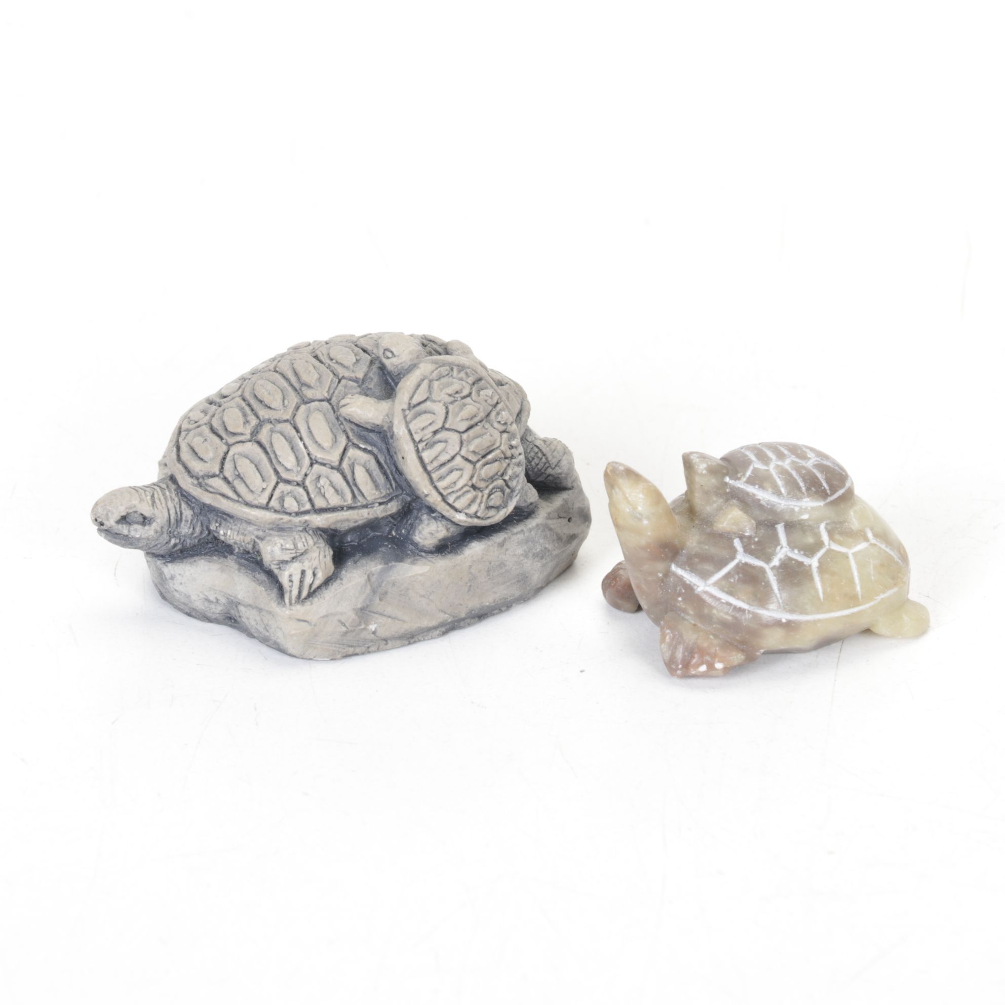 Swiss Cow Bell with Turtle & Forg Miniature Figurines | EBTH