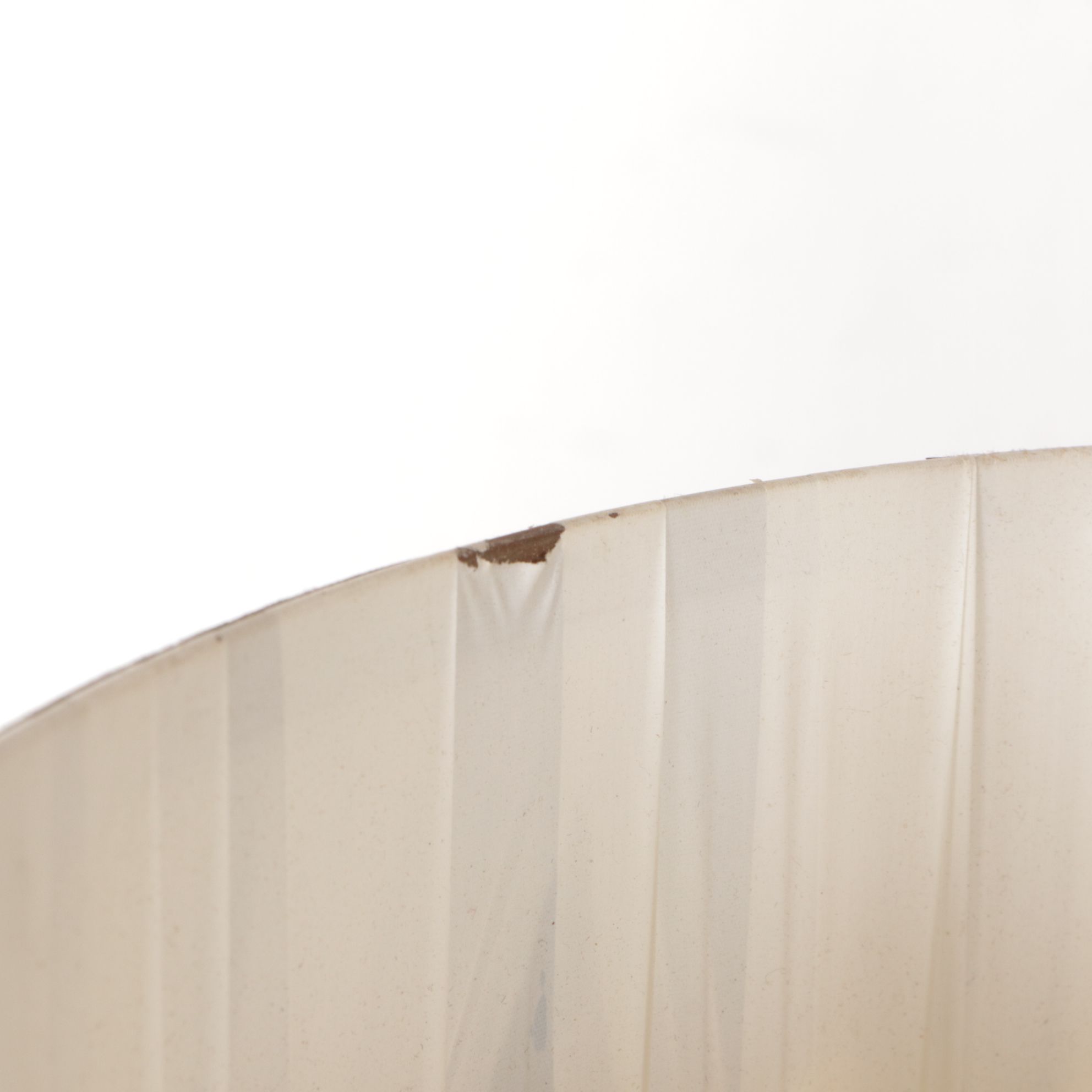 Hollywood Regency Style Pendant Light with Pleated Fabric Shade | EBTH