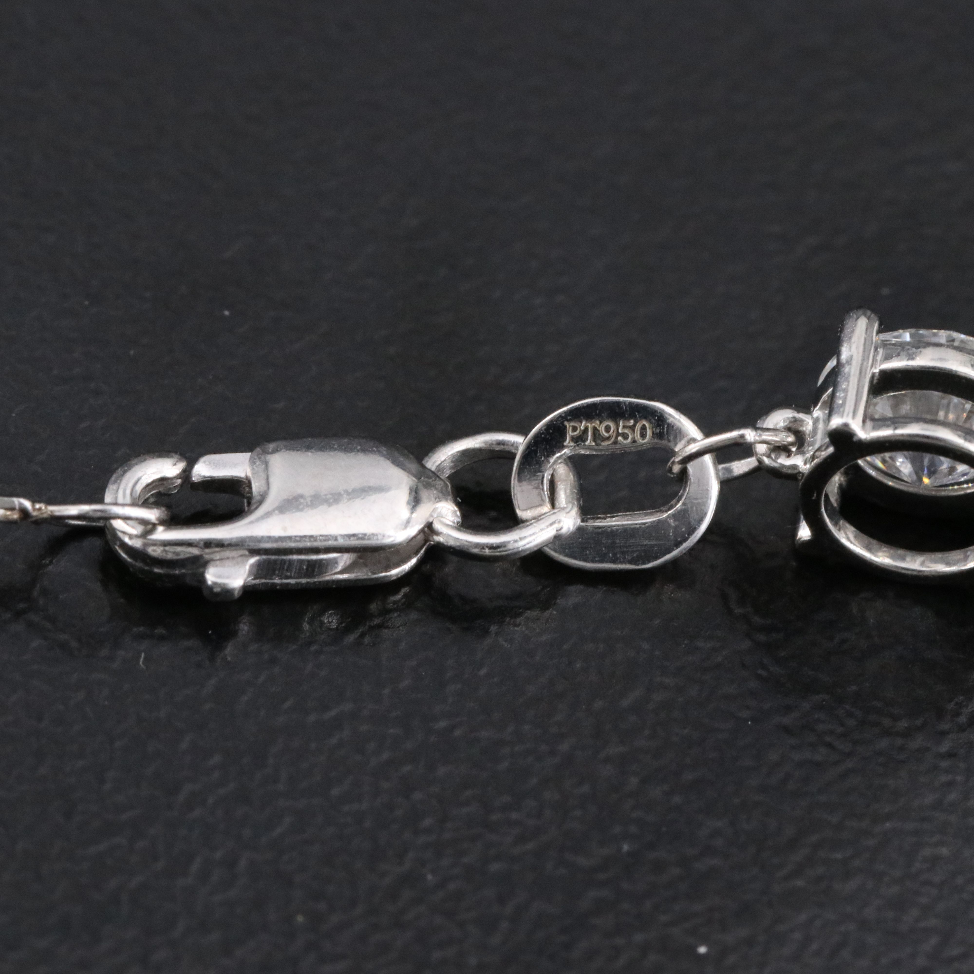 Platinum 9.87 CTW Lab Grown Diamond Station Necklace | EBTH