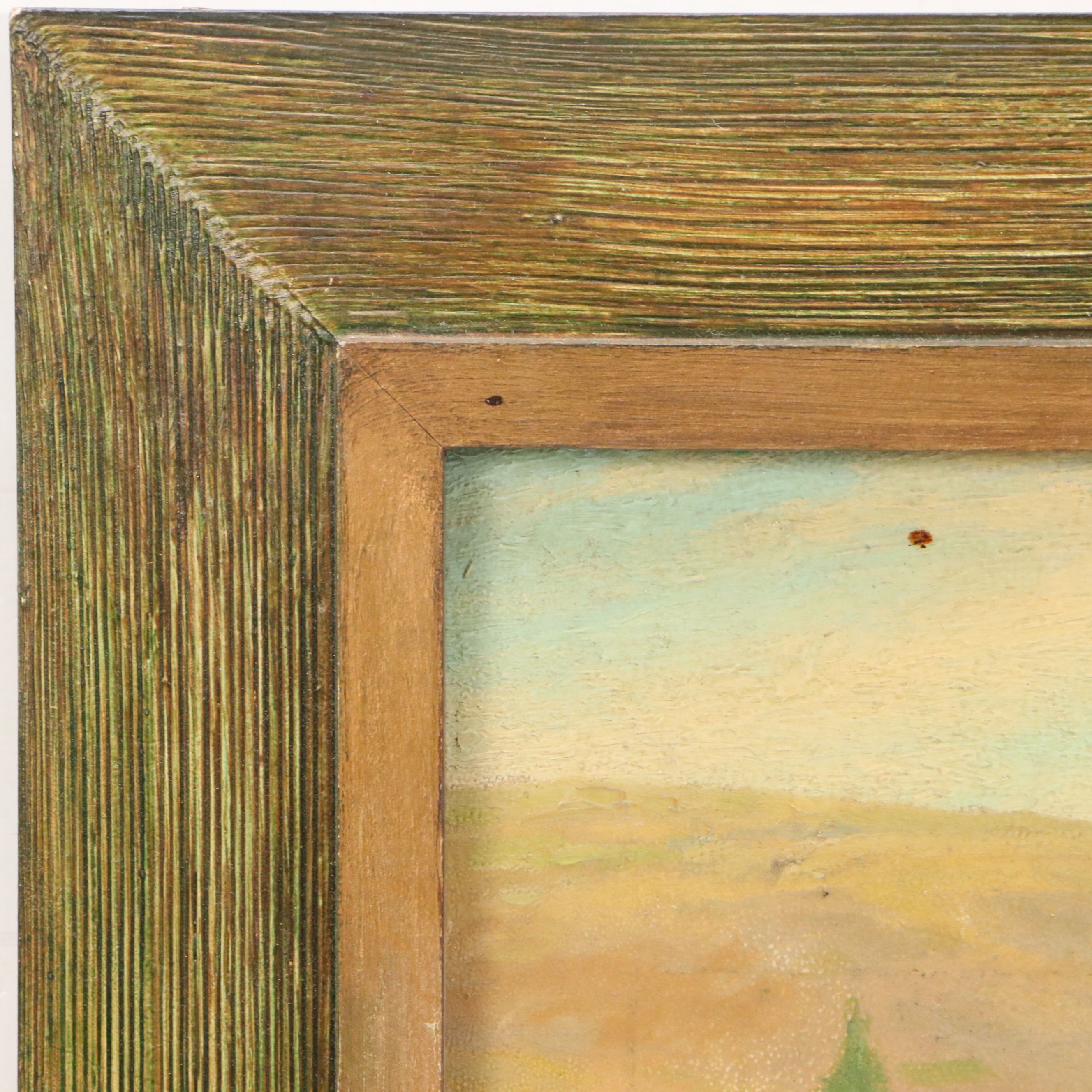 James Longacre Wood Rocky Seascape Oil Painting, Circa 1920 | EBTH