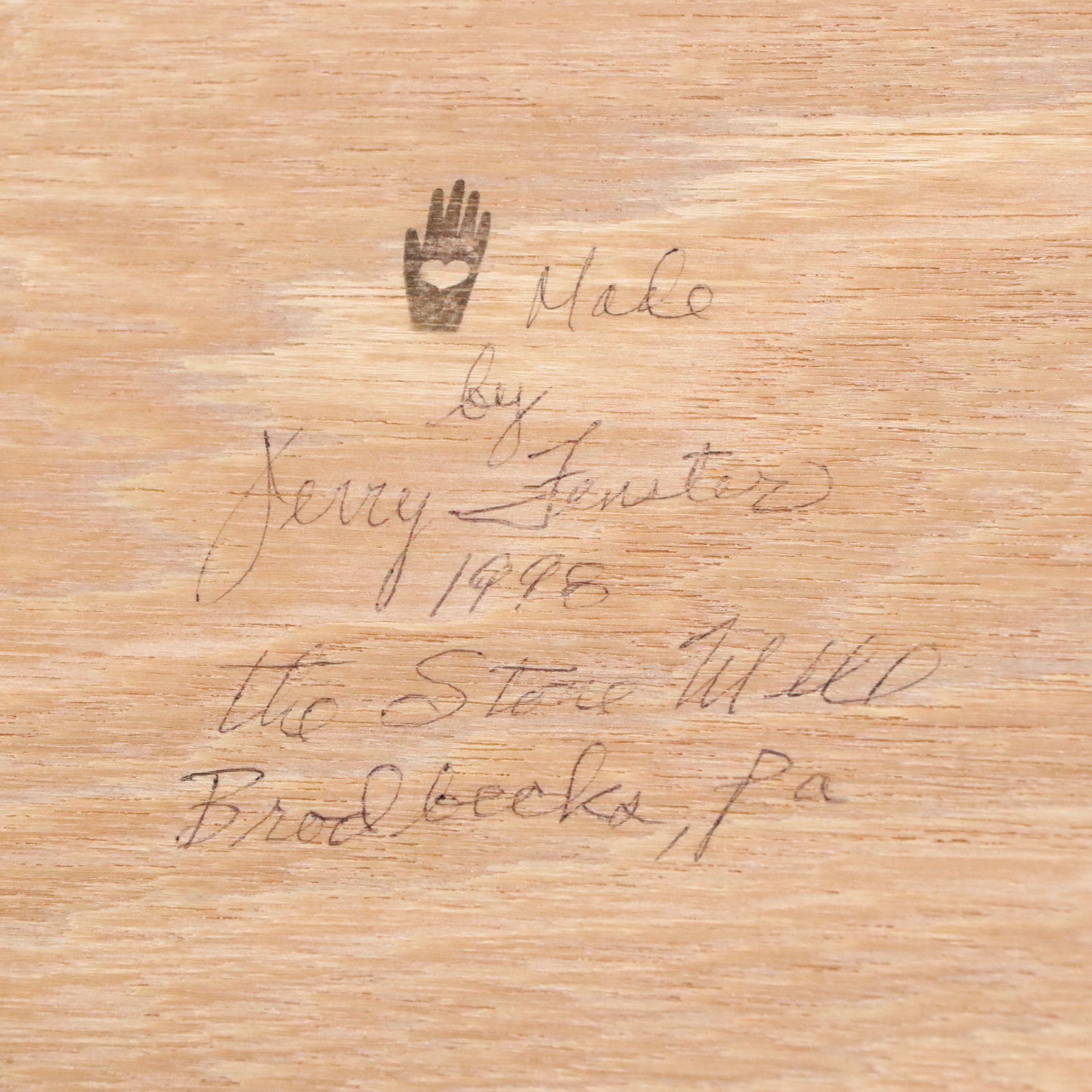 Jerry Fenster Whimsical Tile Top Paint-Decorated Wooden Table, 1998 | EBTH