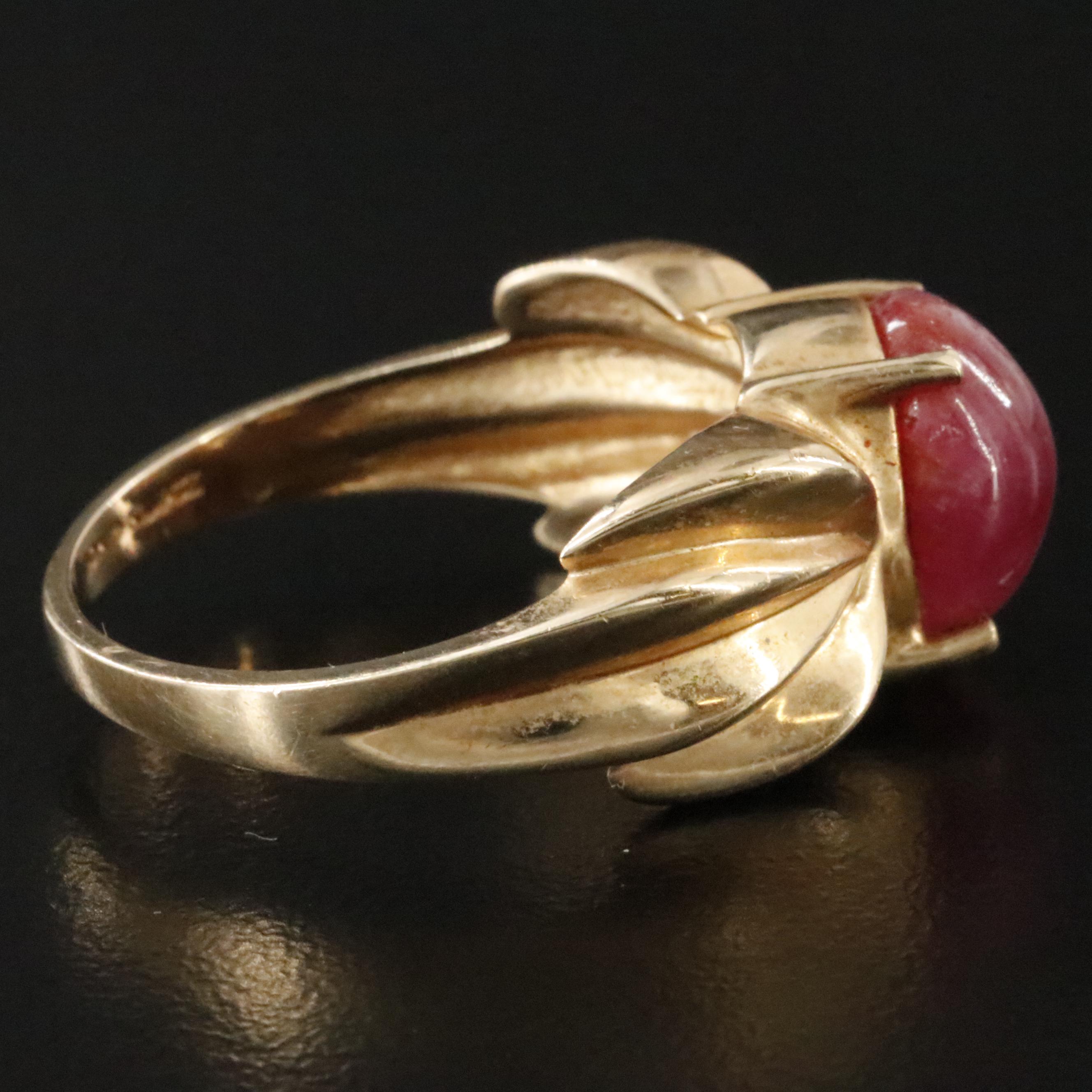 Vintage 10K 4.80 CT Ruby Ring | EBTH