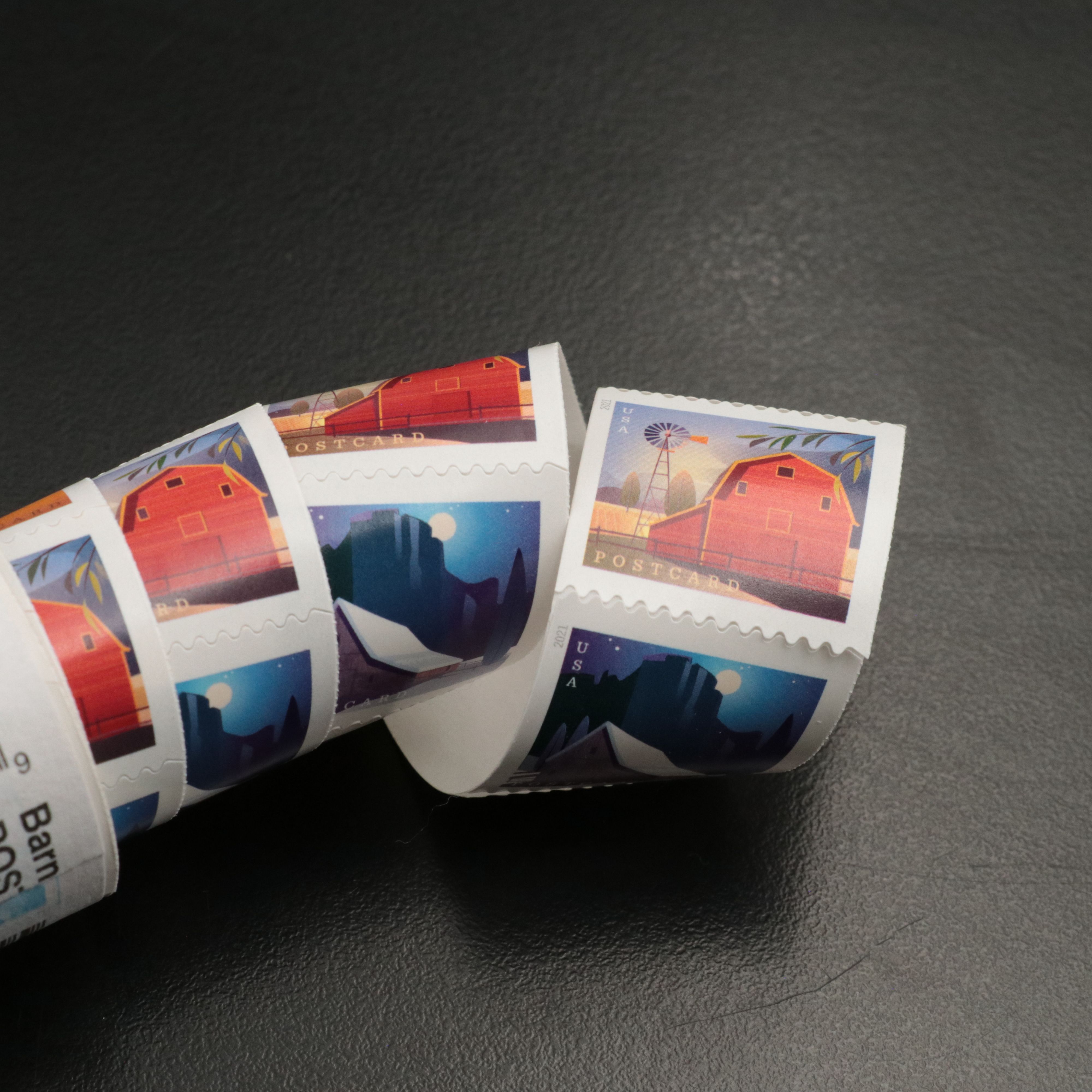 Fifteen U.S. Postcard Rate Stamp Unused Coils from 2021, 100 Stamps per ...