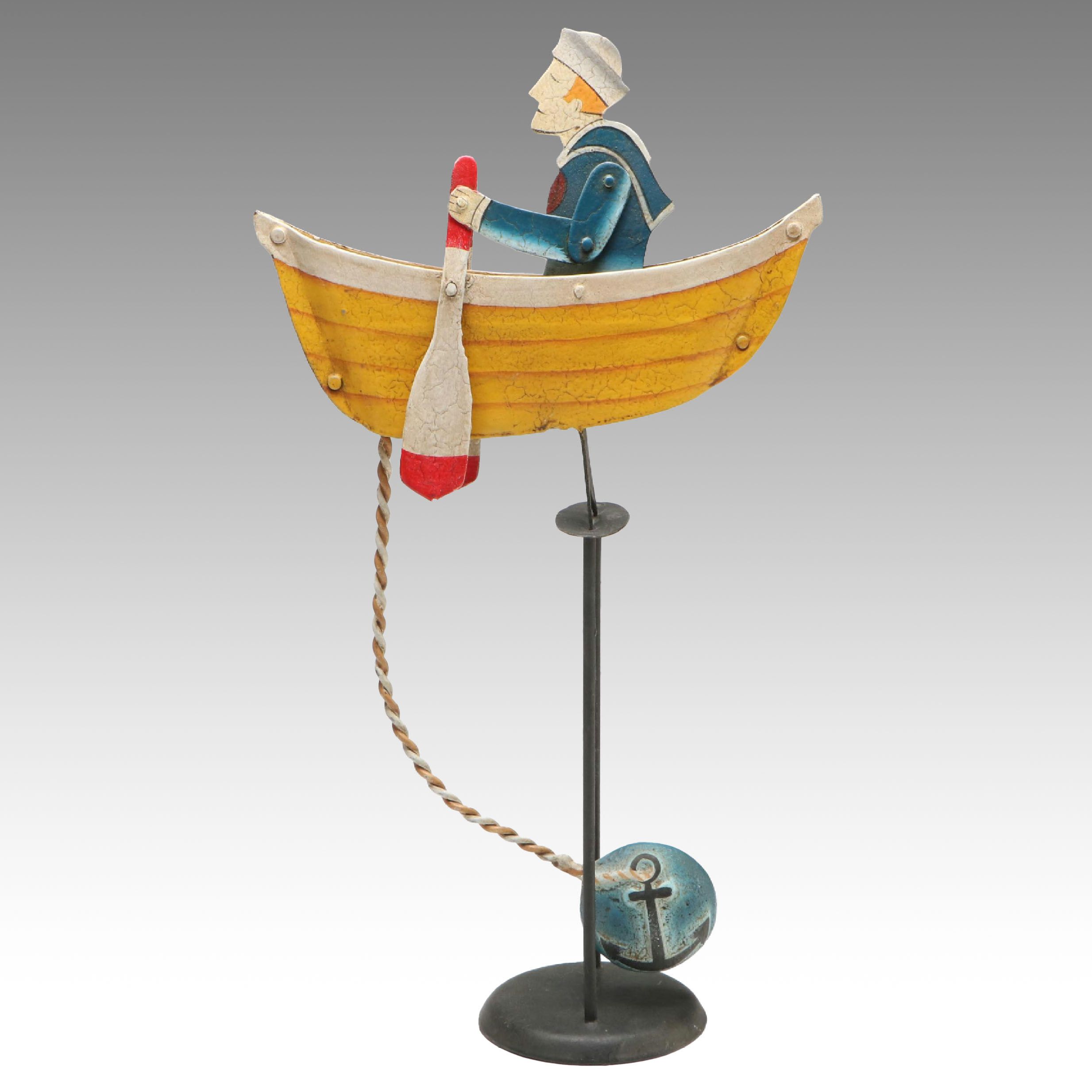 Authentic Models Salty Dog Skyhook Rowing Sailor Balance Toy | EBTH