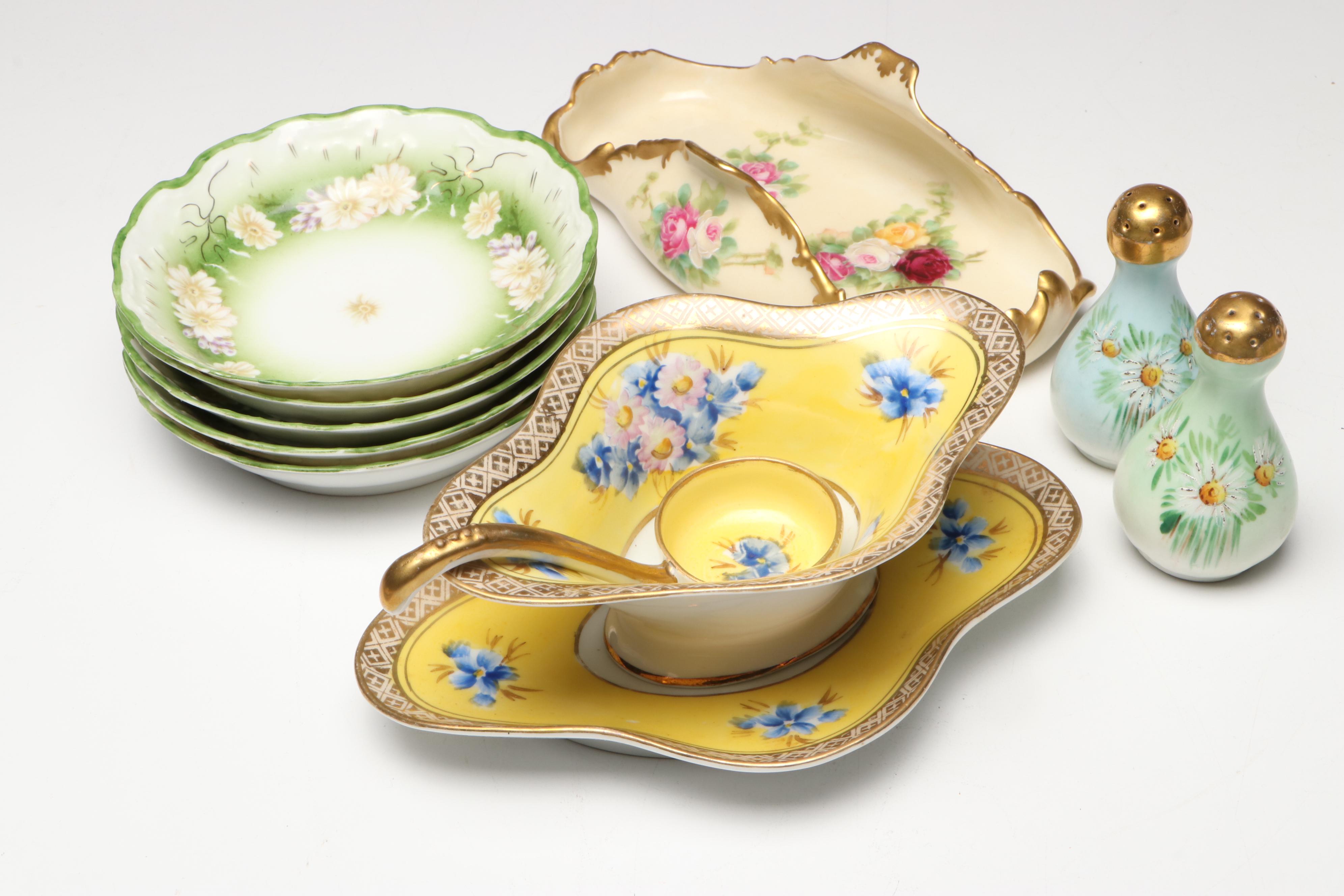 Royal Bavaria, Schumann and More European Gilt Porcelain Serveware | EBTH