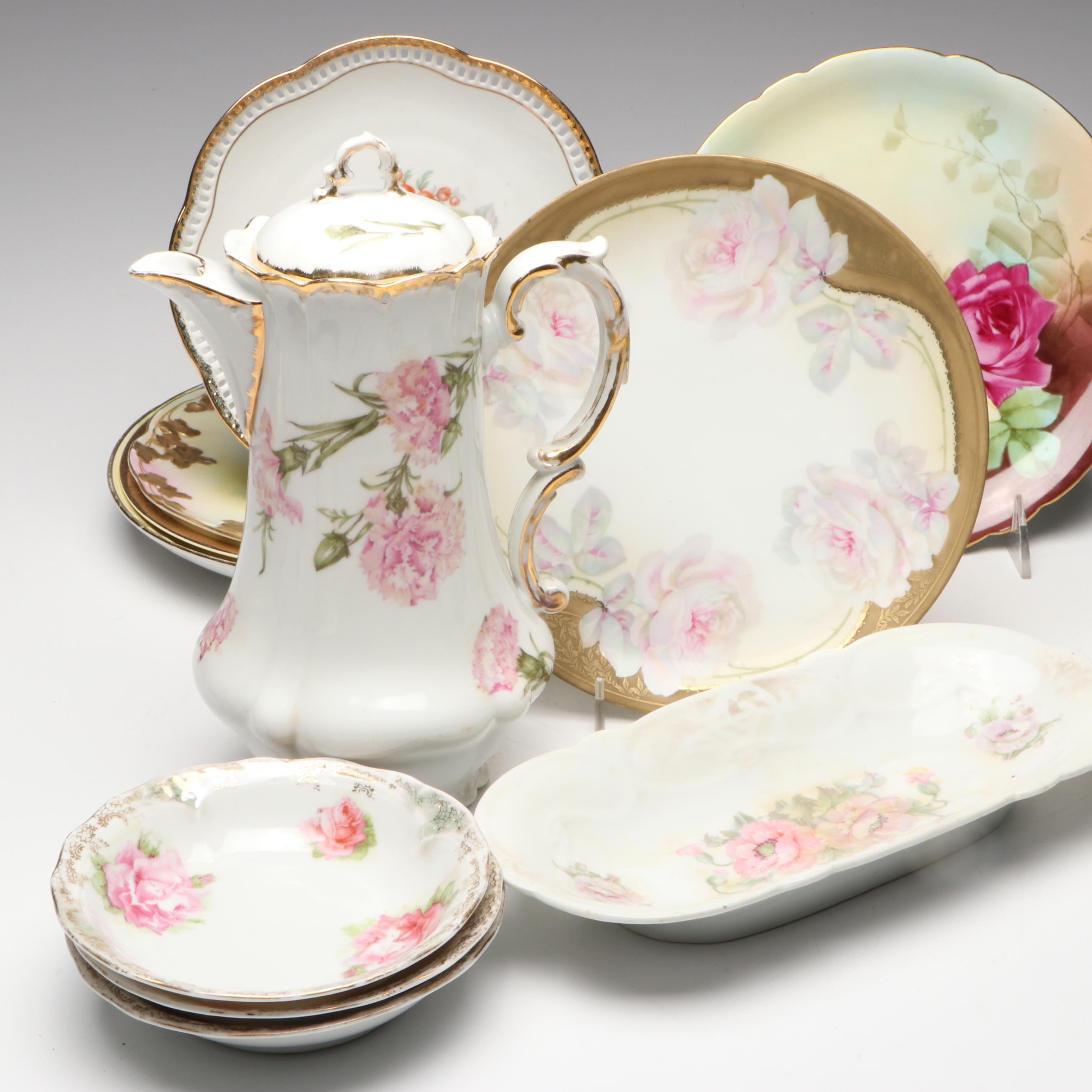 Royal Bavaria, Schumann and More European Gilt Porcelain Serveware | EBTH