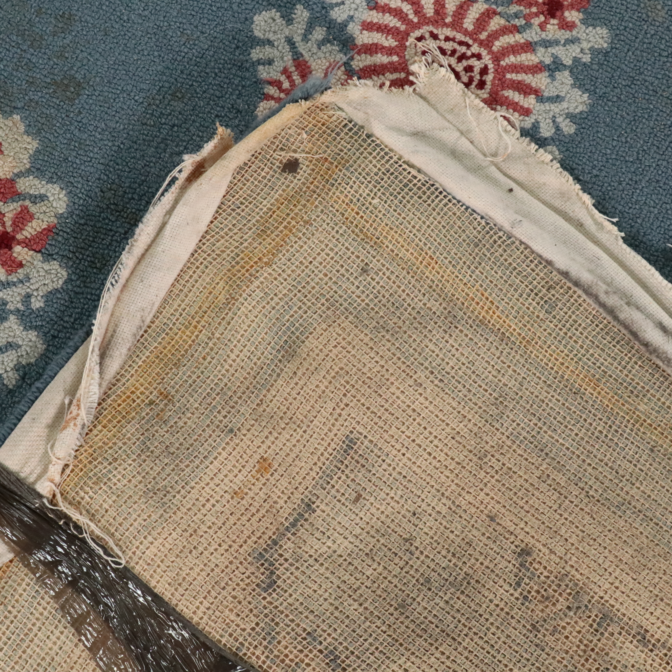 15'10 x 15'11 Square Custom Hand-Tufted Floral Lattice Room-Sized Rug ...