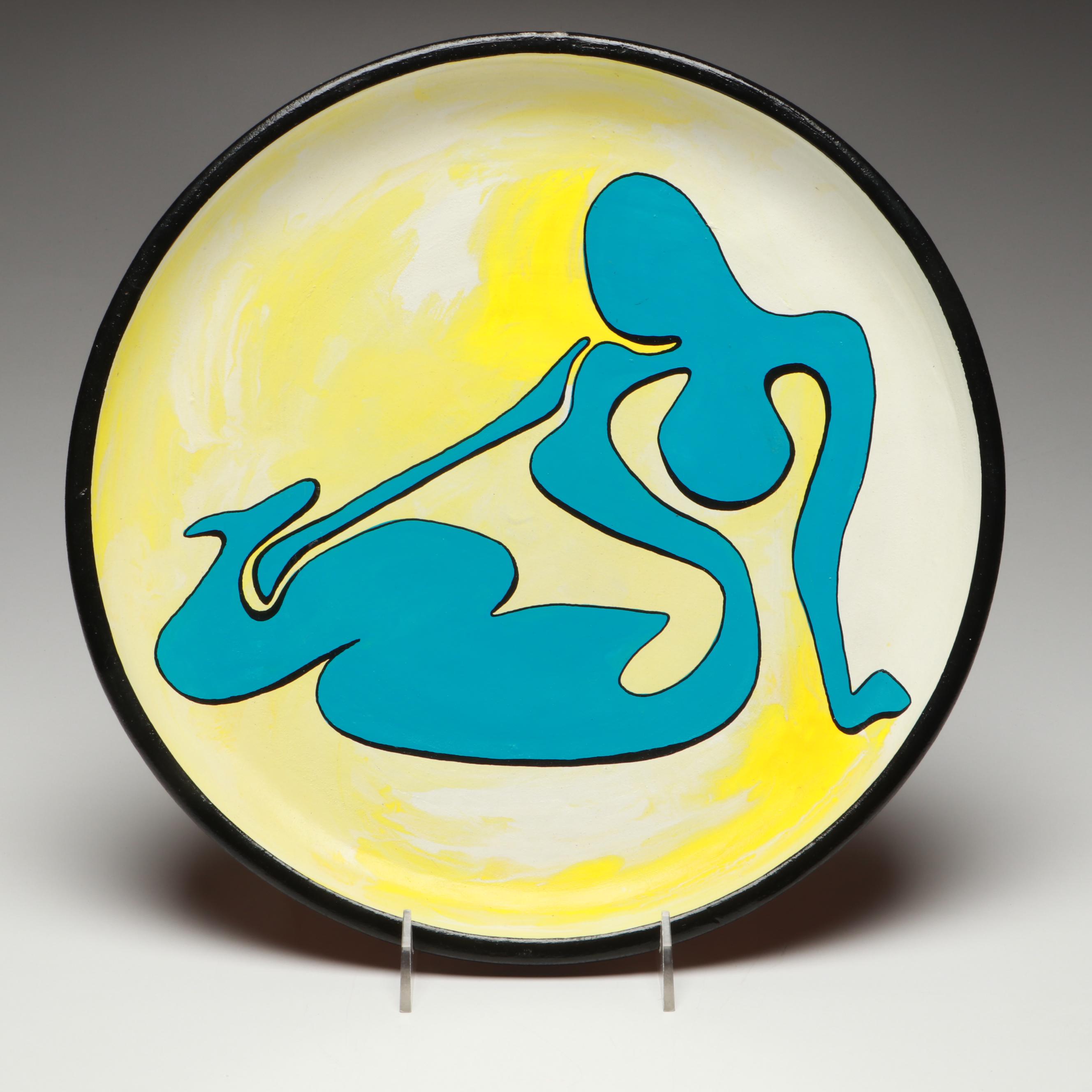 Abstracted Form Terracotta Wall Plate | EBTH