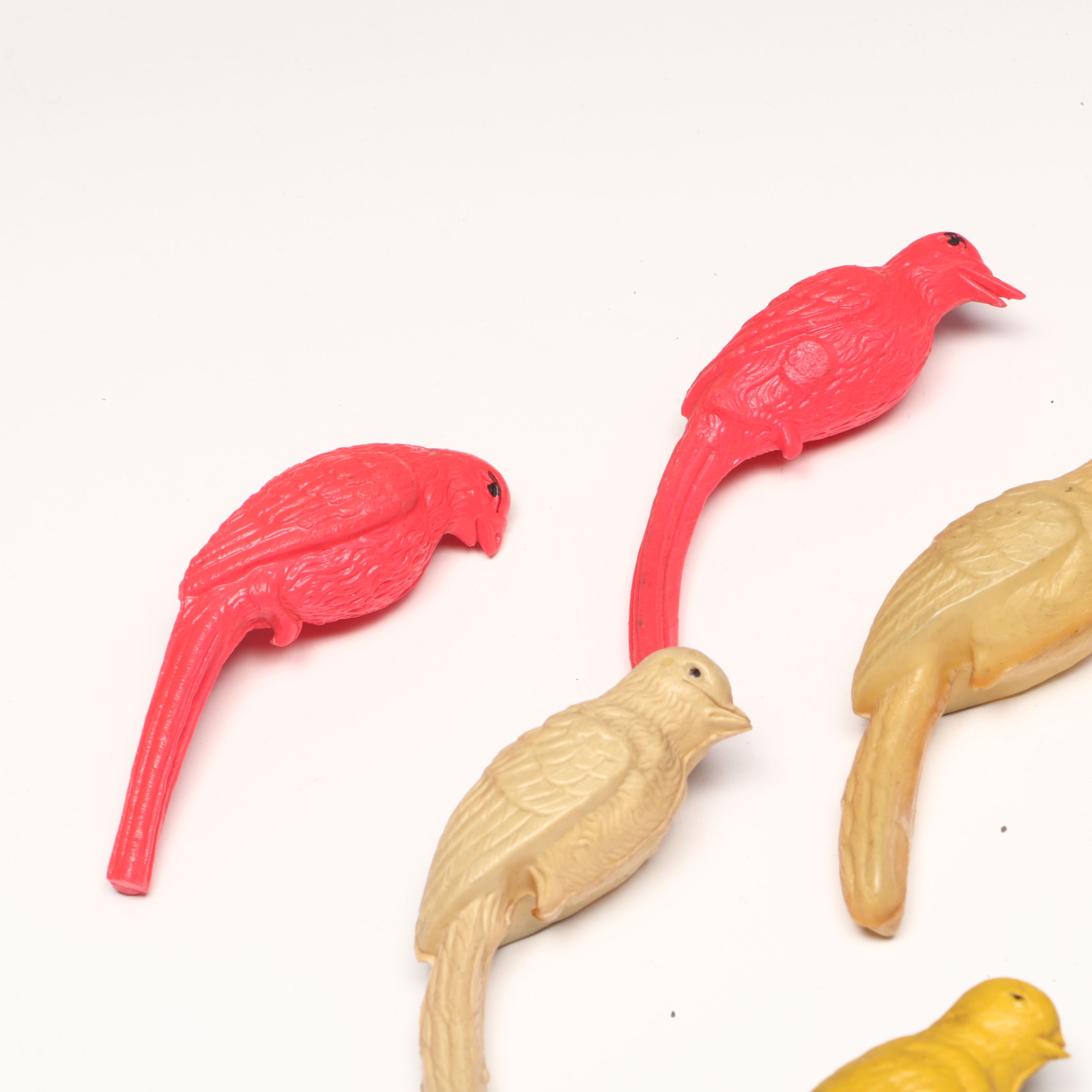 Celluloid Balancing Bird Rattles, Mid-20th Century | EBTH
