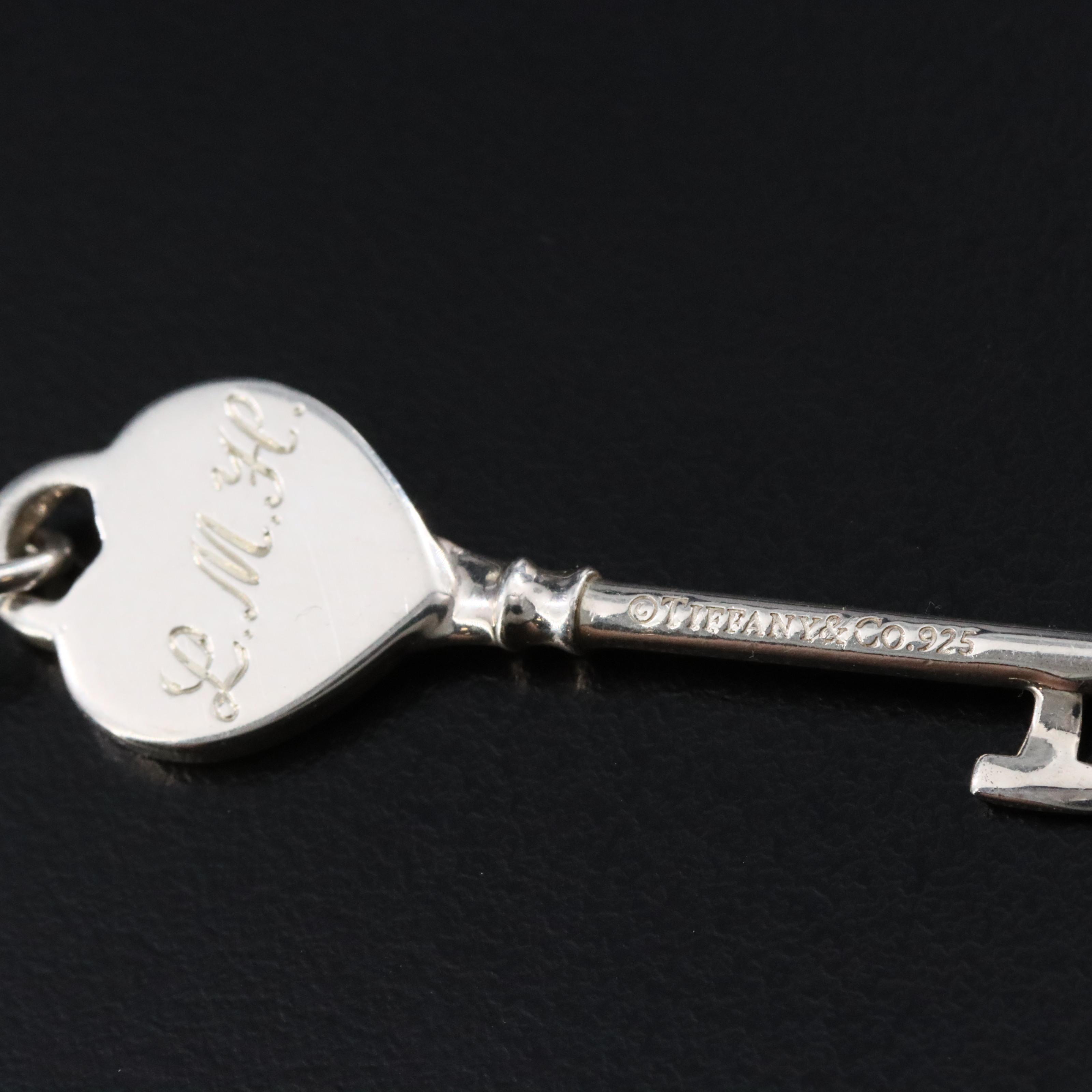 Tiffany & Co. Return to Tiffany Sterling Heart Key Pendant Necklace | EBTH