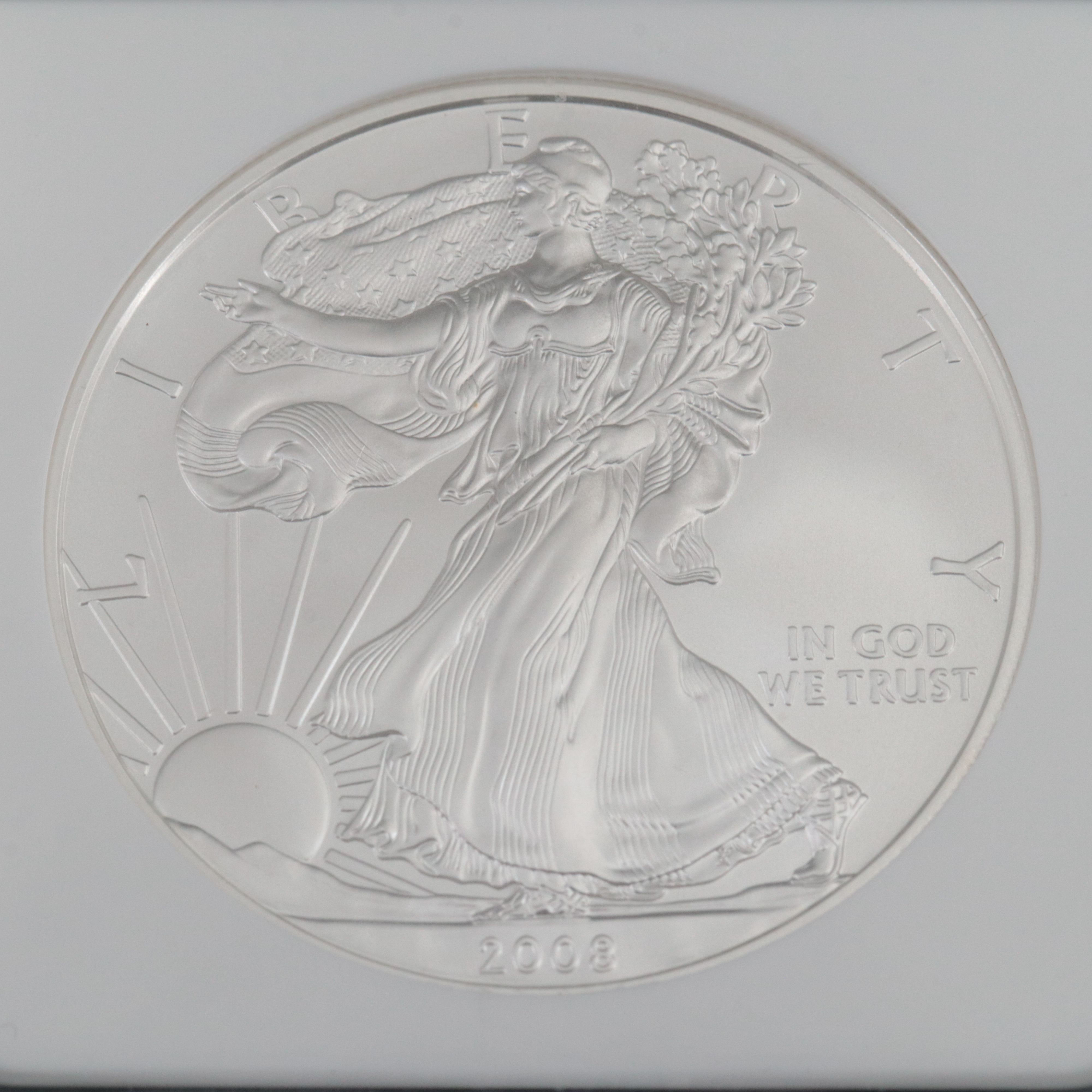 NGC Graded MS70 2008-W Reverse of 2007 $1 American Silver Eagle | EBTH