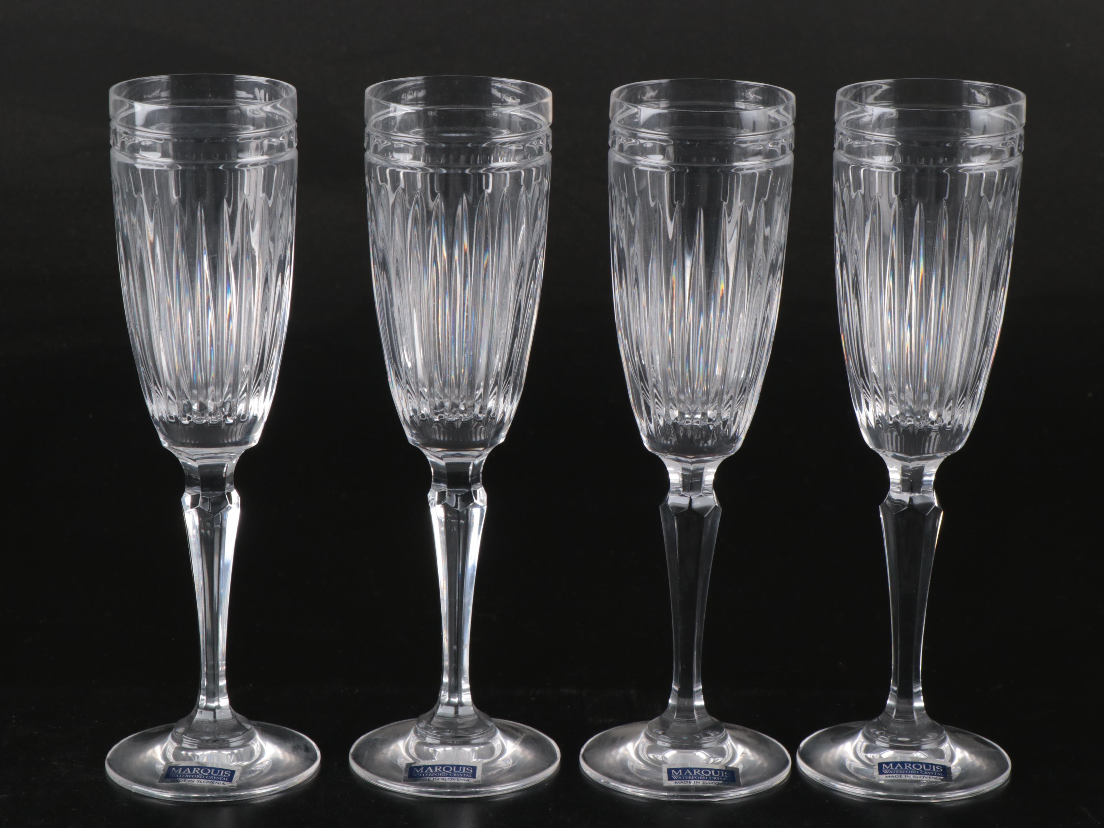 Marquis by Waterford "Hanover" Fluted Champagnes and "Omega" Highball ...