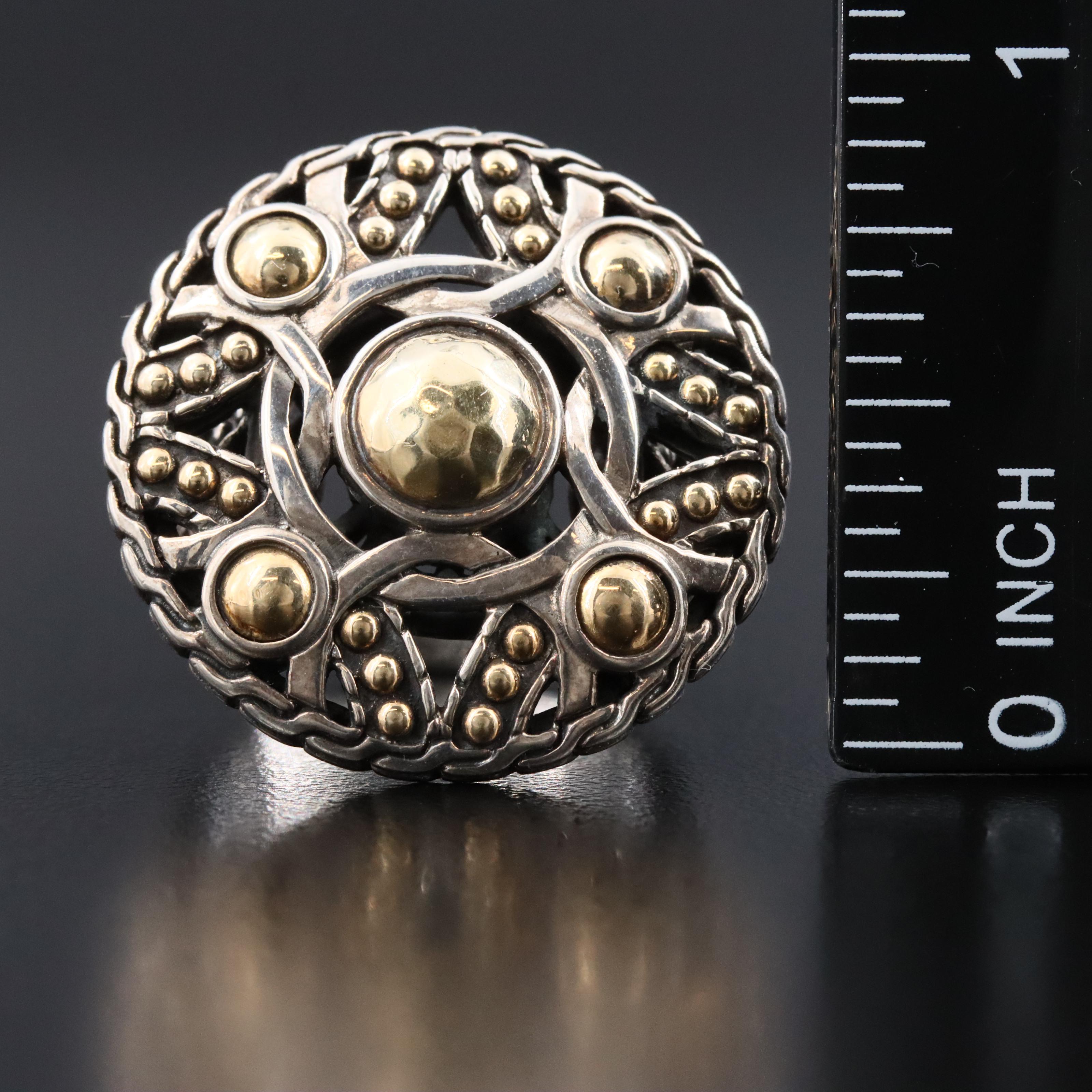 John Hardy Palu Bulan Sterling Coin Ring with 22K Accents | EBTH