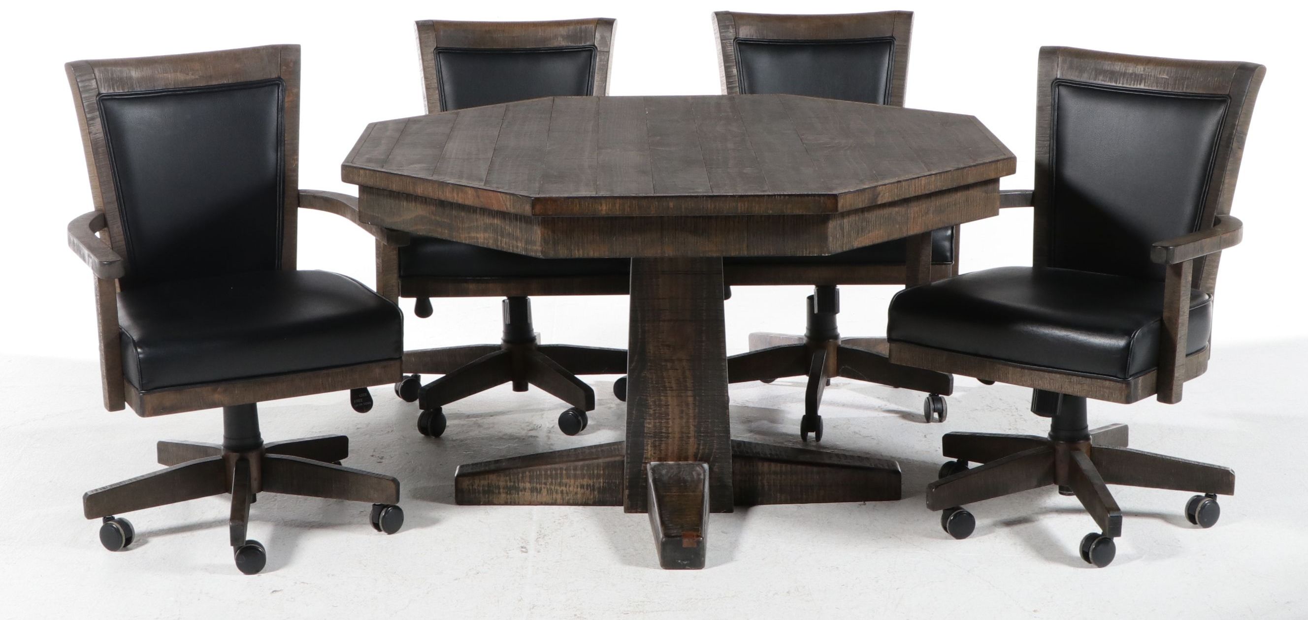 Mission Furniture Contemporary Rustic Style Convertible Games Table and ...