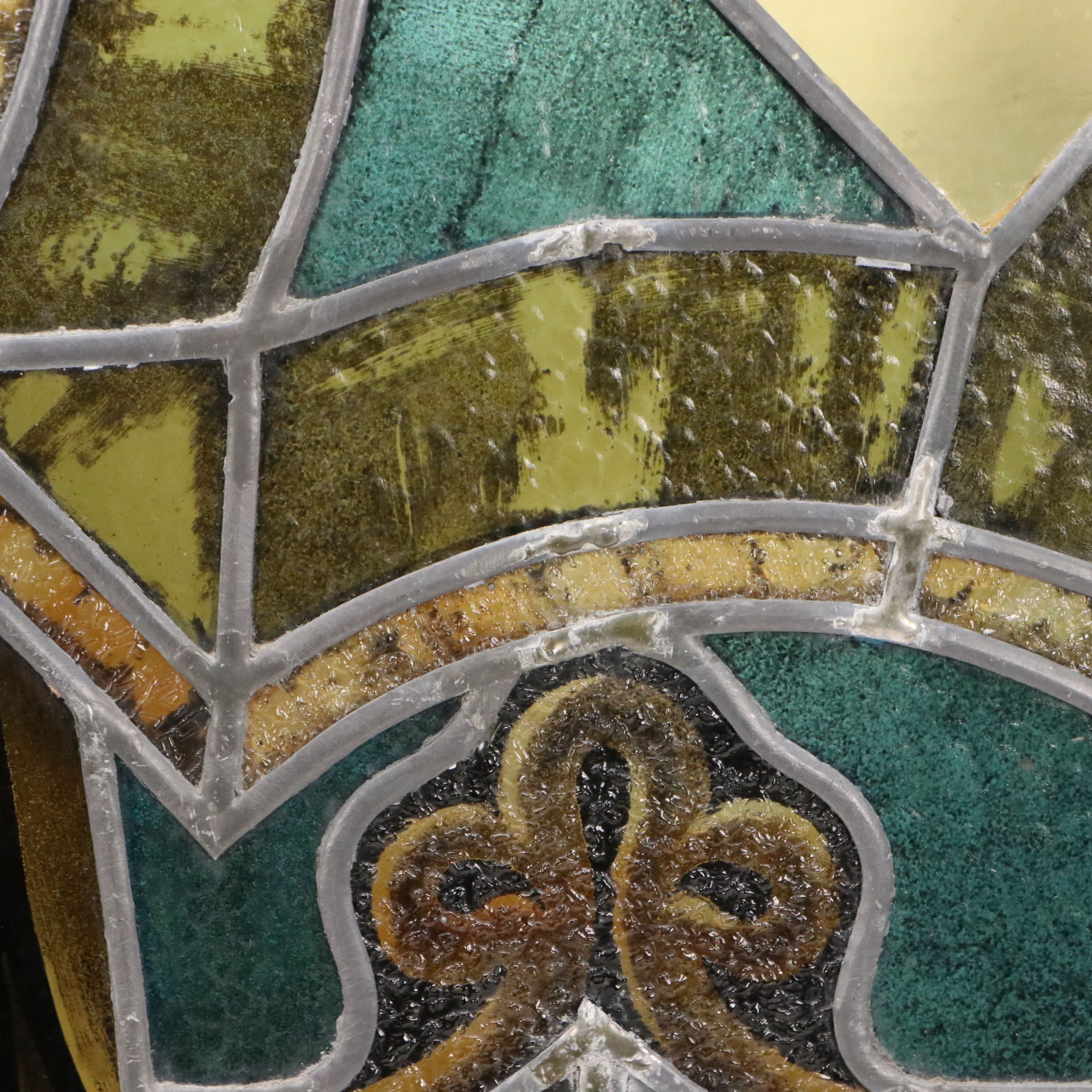 Mixed Media Stained Glass Hanging Window Panel of Angel | EBTH