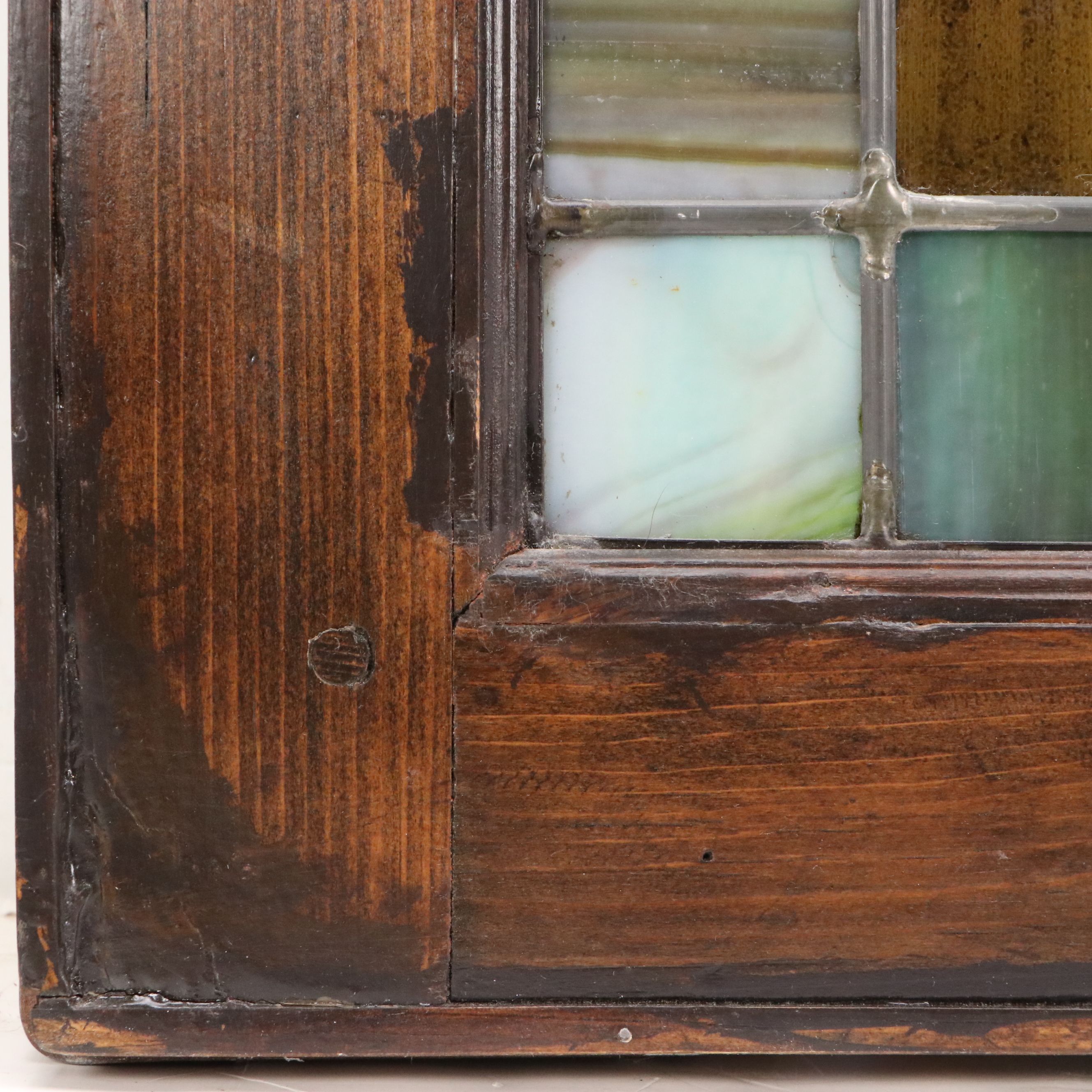 Mixed Media Stained Glass Hanging Window Panel of Angel | EBTH