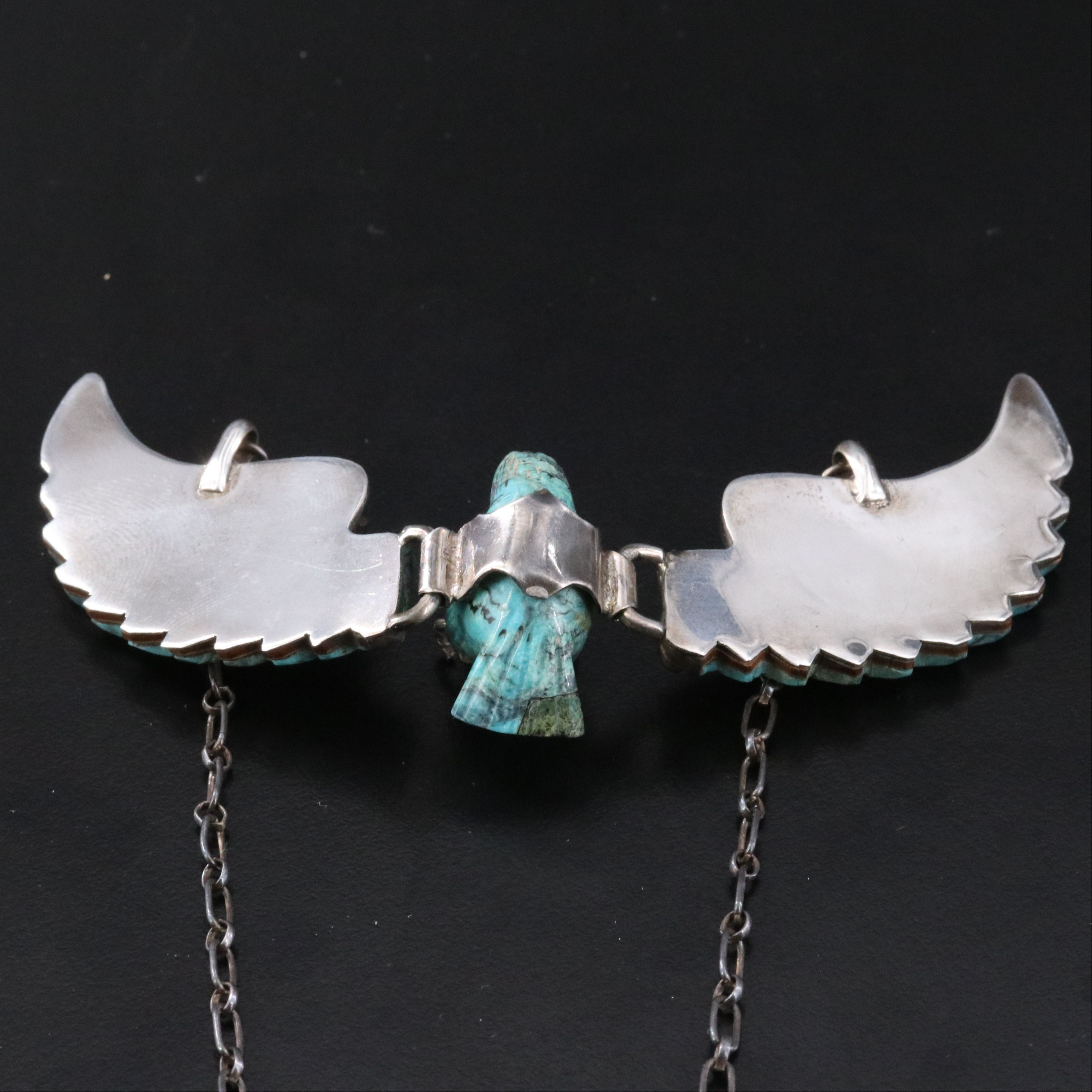 Sterling Turquoise Eagle Necklace | EBTH