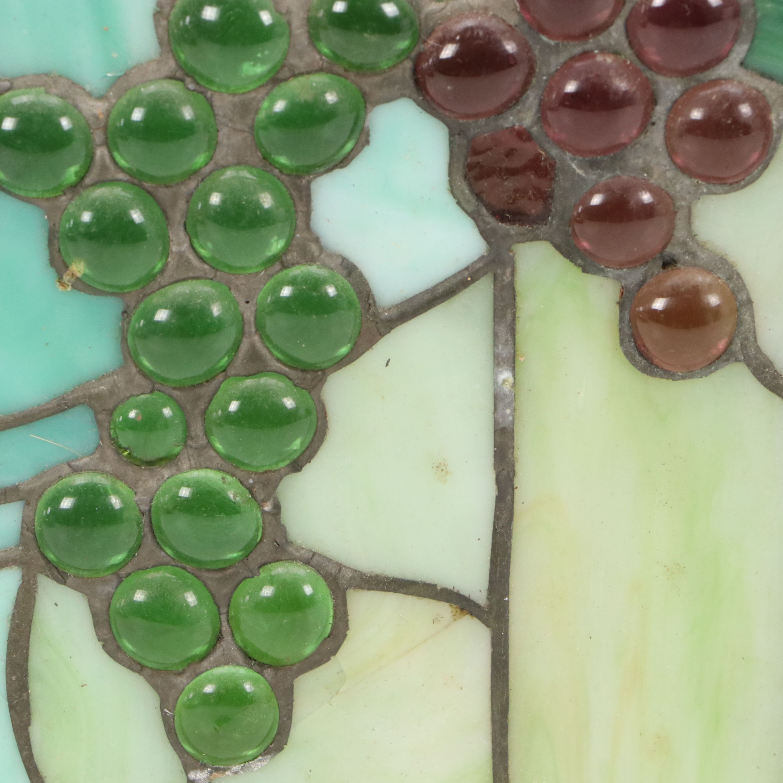 Copper Foil Stained Glass Panel Depicting Fruit Still Life | EBTH