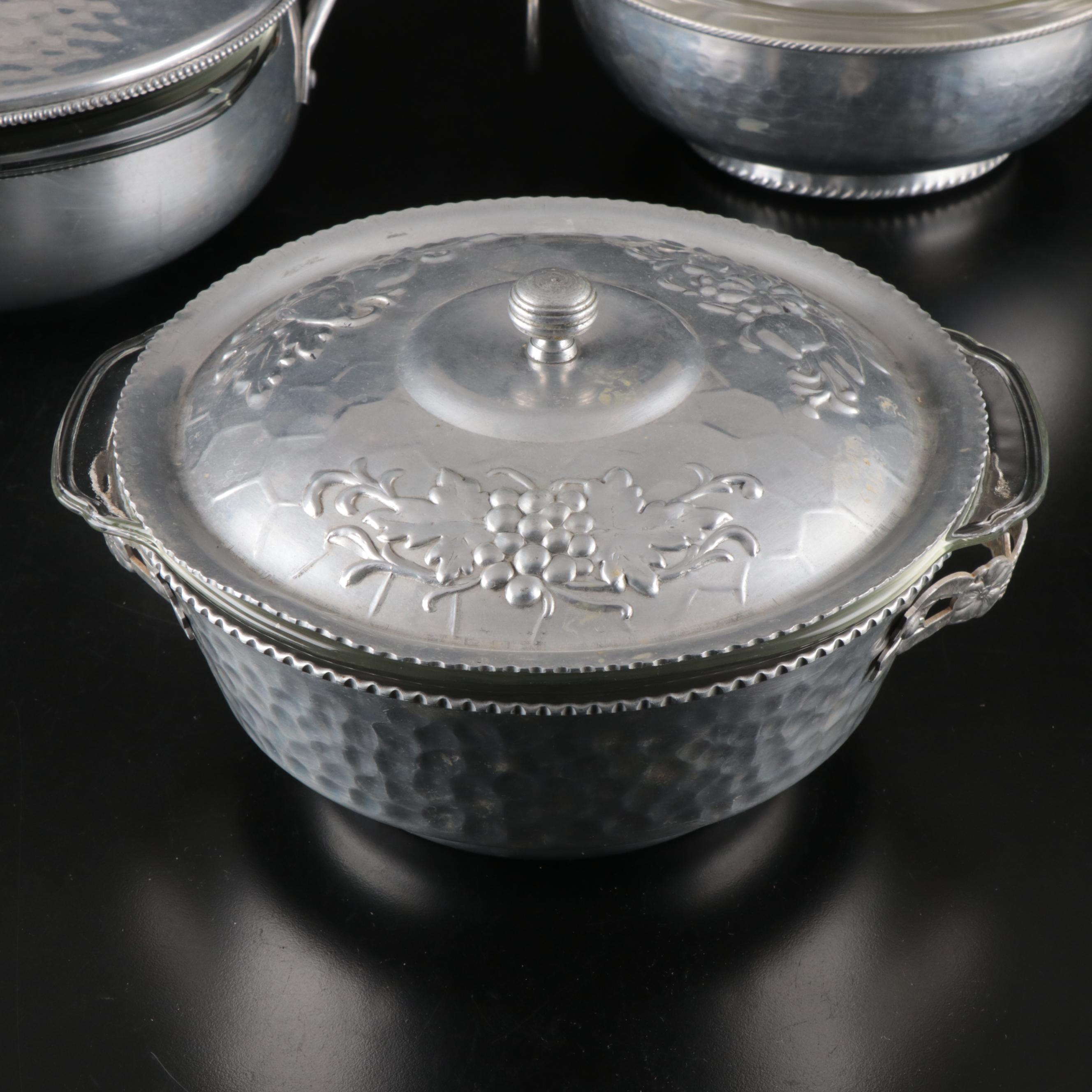 Nasco Italy Hammered Aluminum Bowl, Lidded Music Box and More Vintage ...