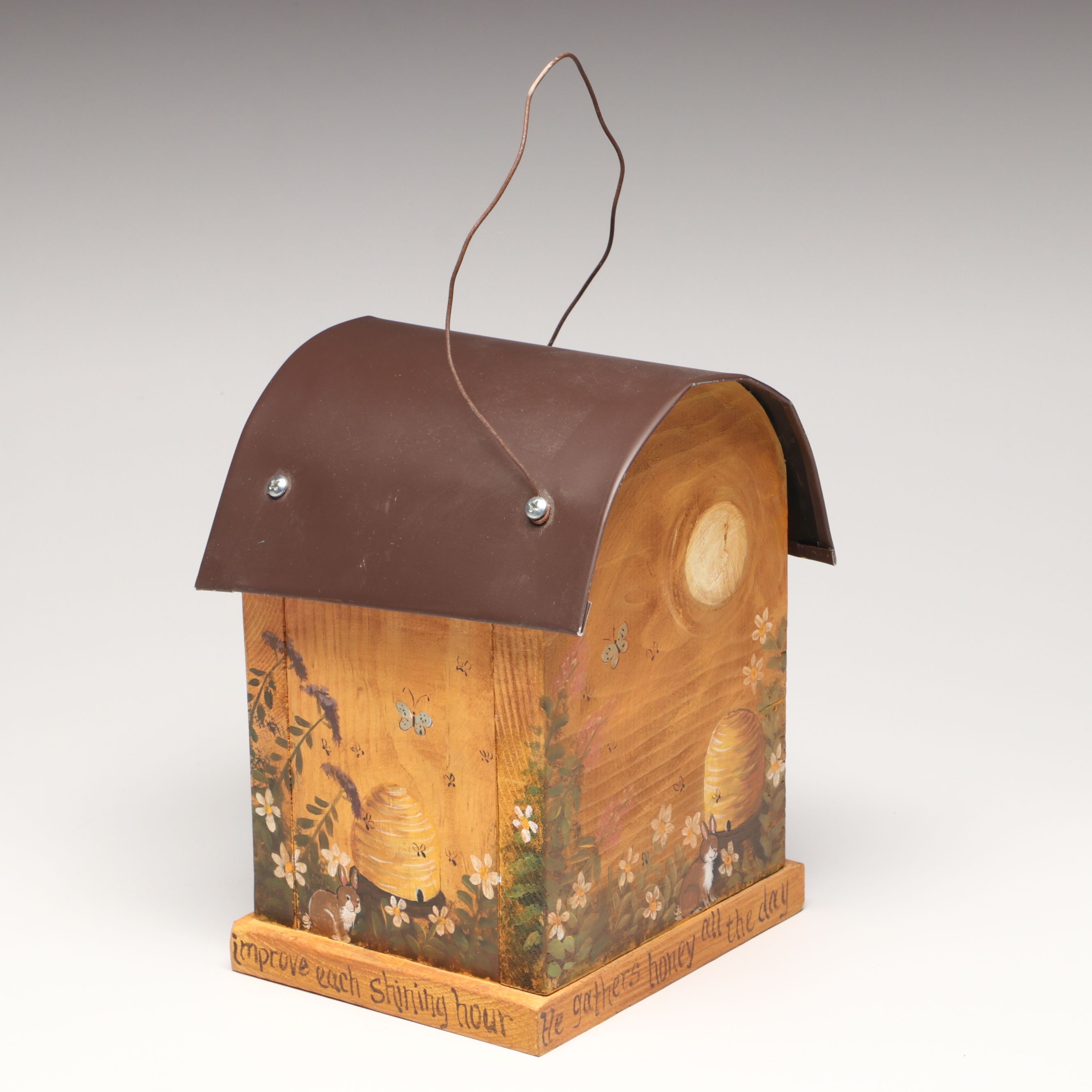 The Little White Barn Co. Stone with More Wood Birdhouses | EBTH