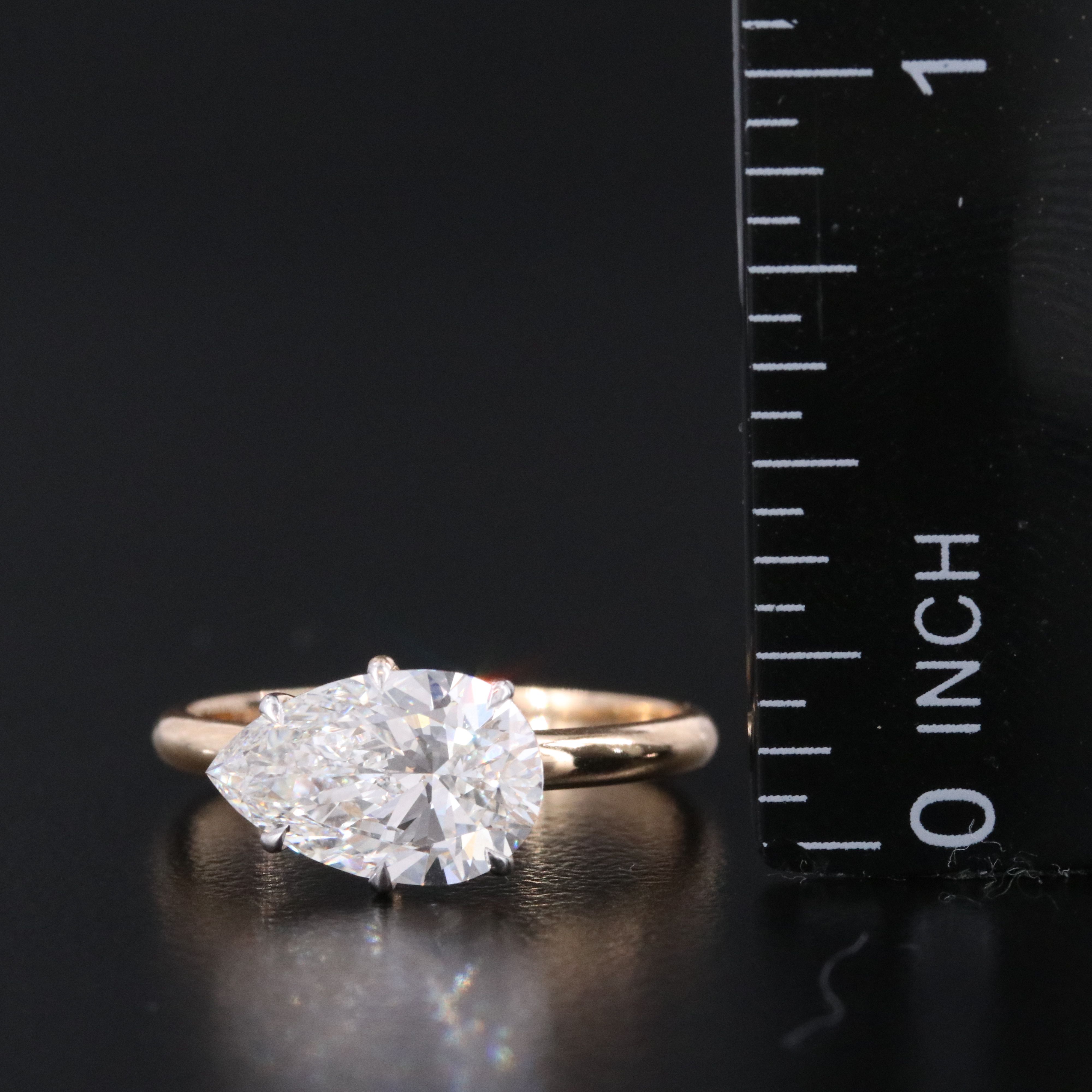 18K 1.99 CT Lab Grown Diamond Solitaire Ring with IGI Report | EBTH