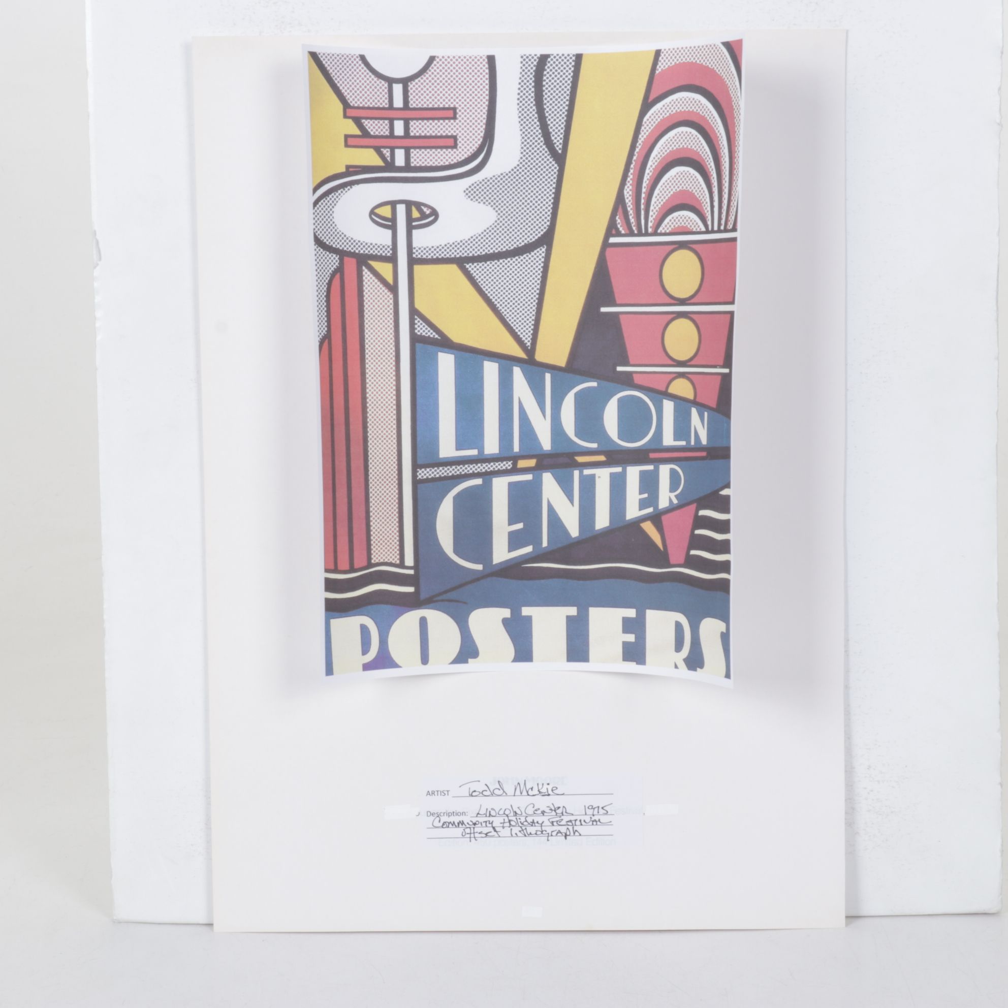 Offset Lithograph After Todd Mckie for the Lincoln Center's 5th Holiday ...