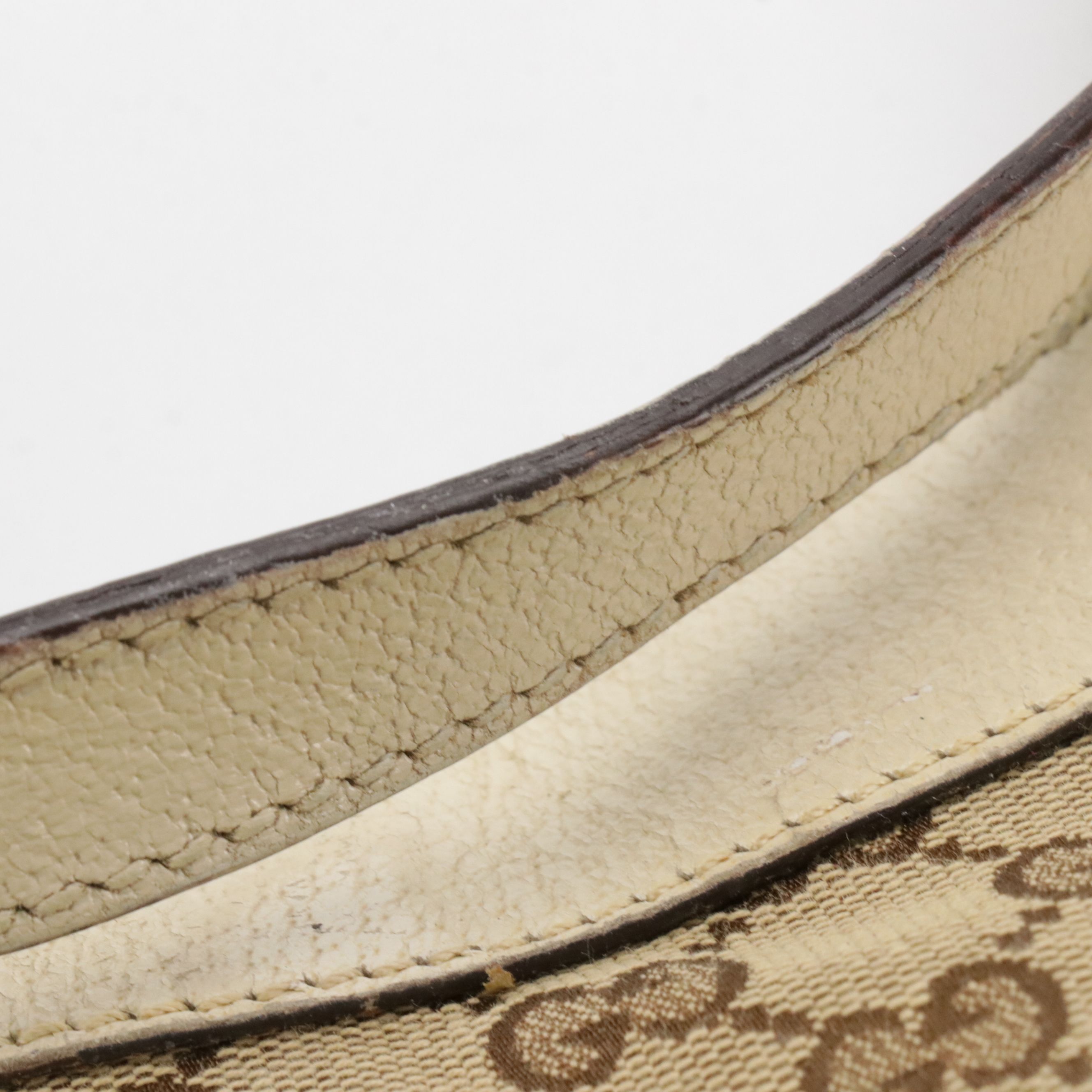 Gucci Charmy Shoulder Tote Bag in GG Canvas with Leather Trim | EBTH