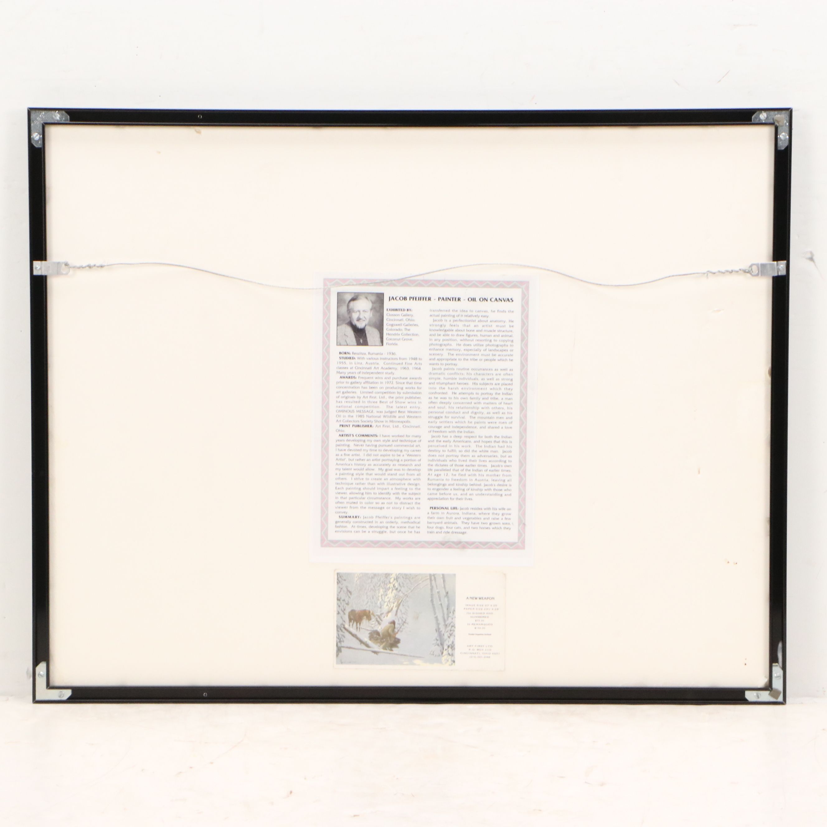 Jacob Pfeiffer Offset Lithograph "A New Weapon," Late 20th Century | EBTH