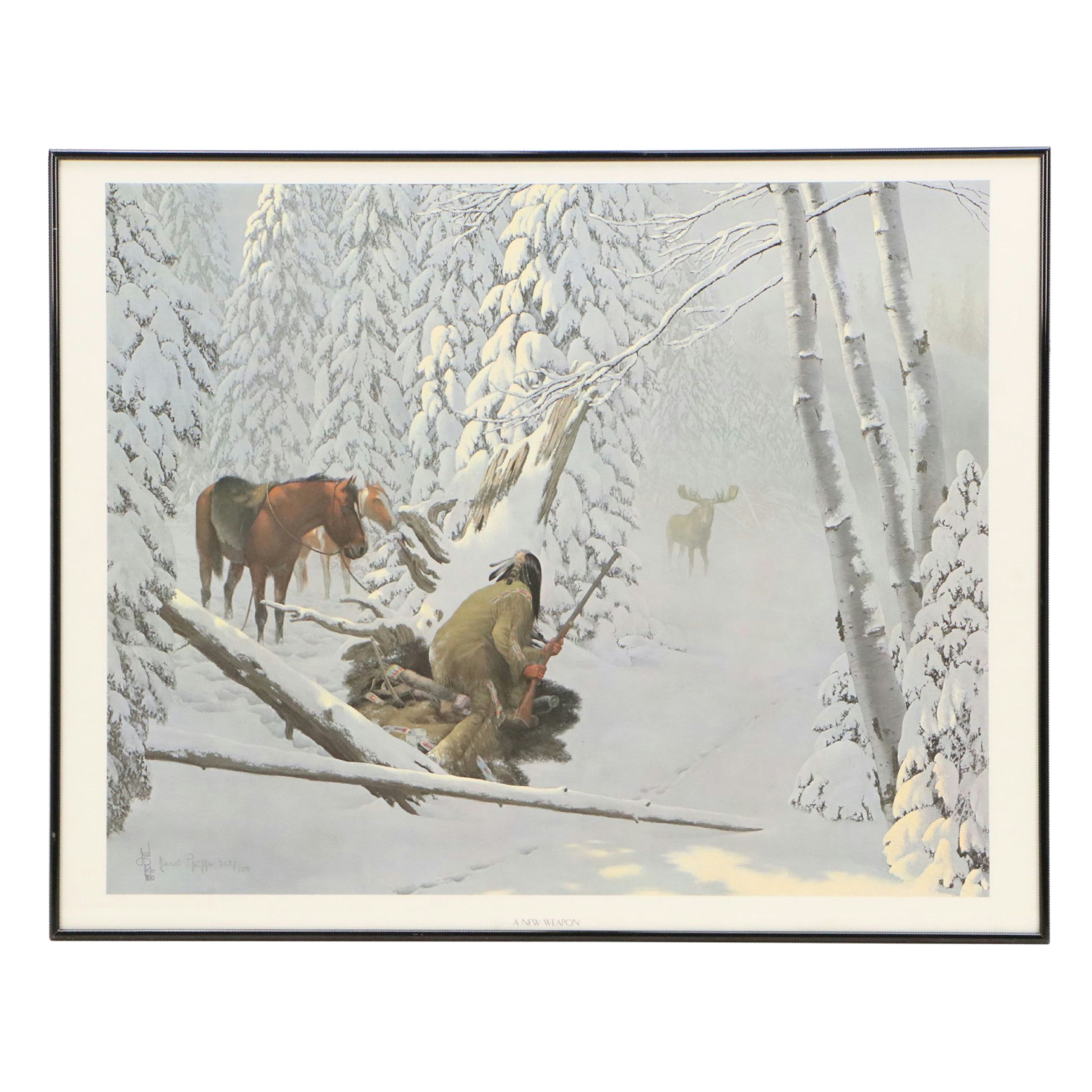 Jacob Pfeiffer Offset Lithograph "A New Weapon," Late 20th Century | EBTH