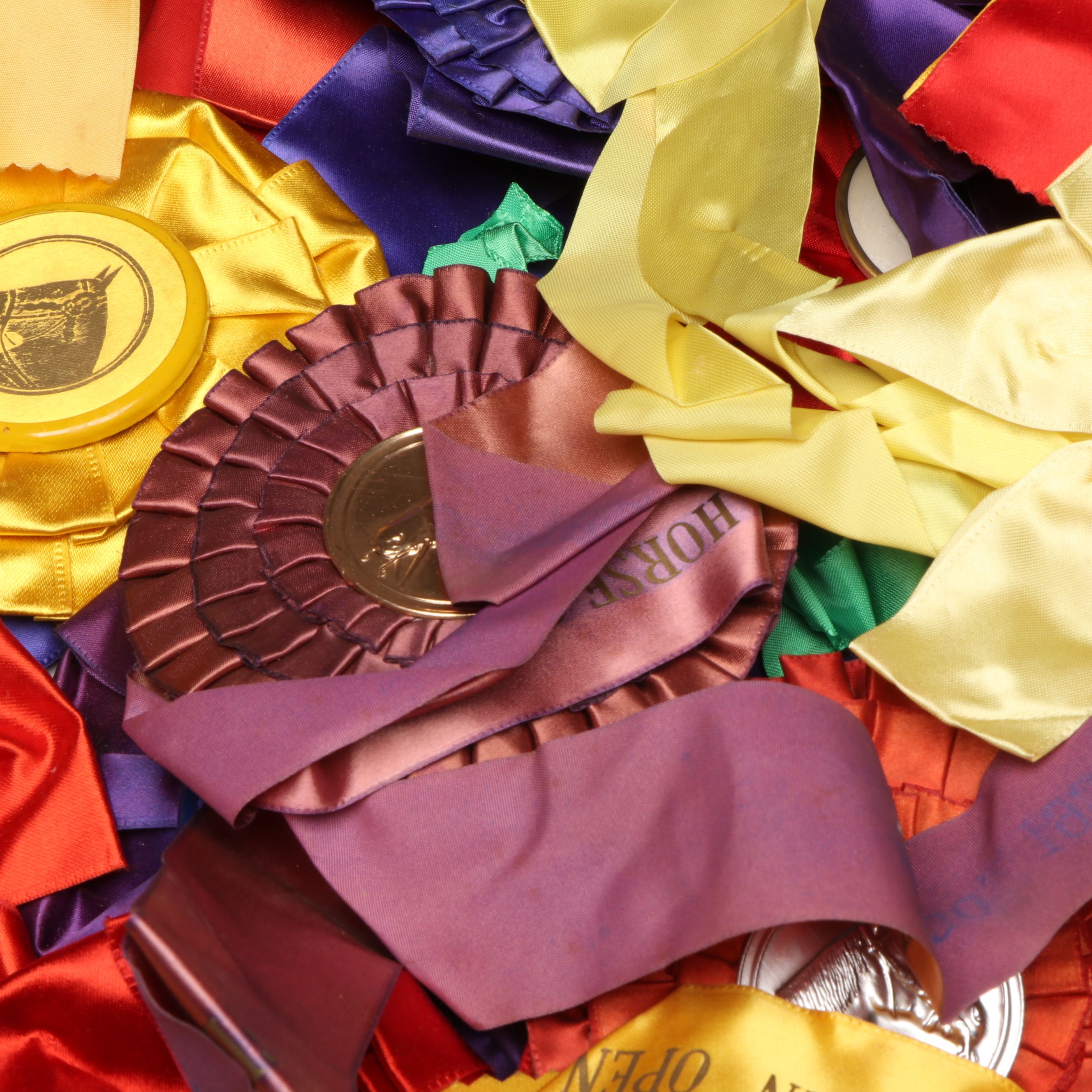 American Legion, Belmont County with Horse Horse Show Ribbons, Mid-20th ...