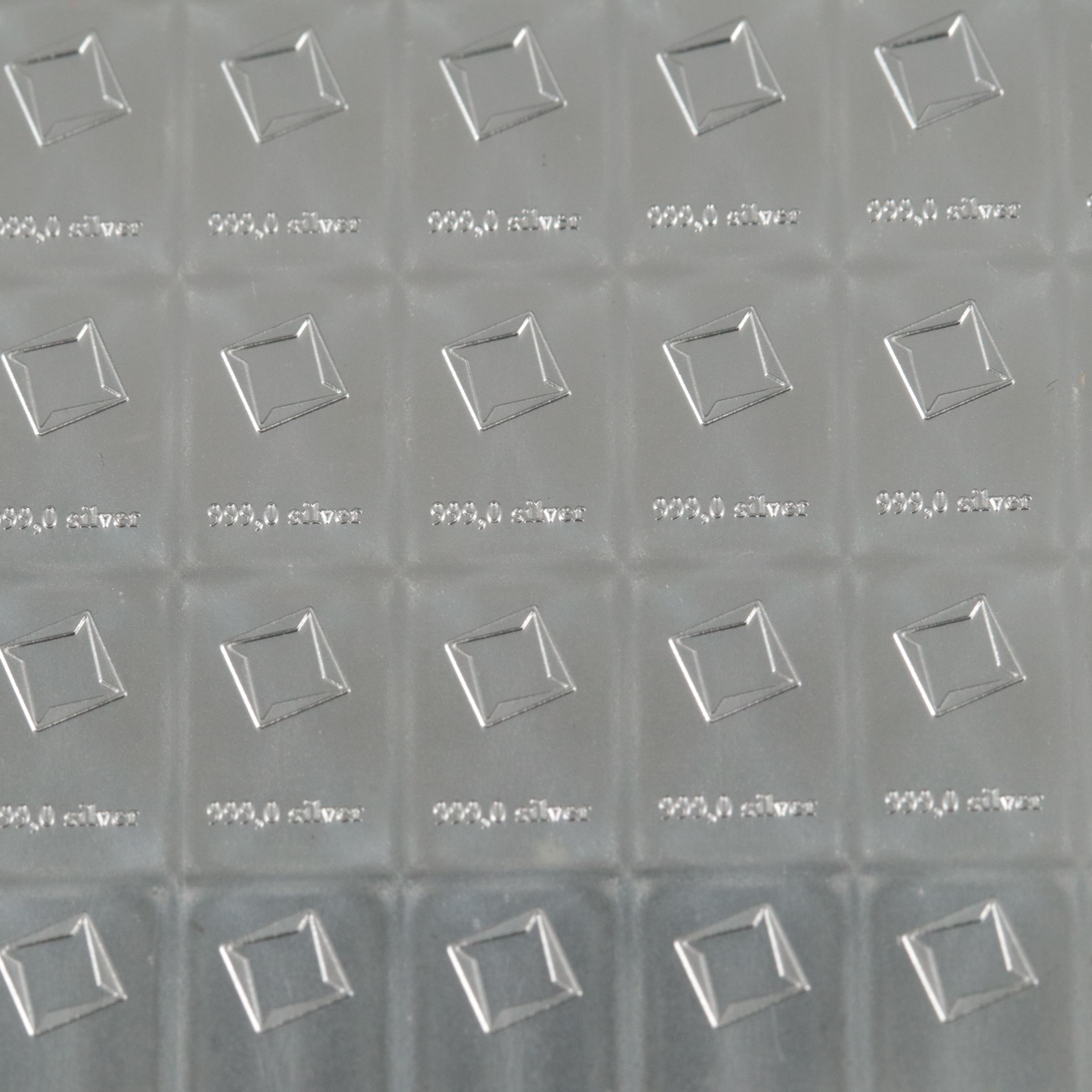 Valcambi 100 Gram Segmented .999 Silver Bar | EBTH