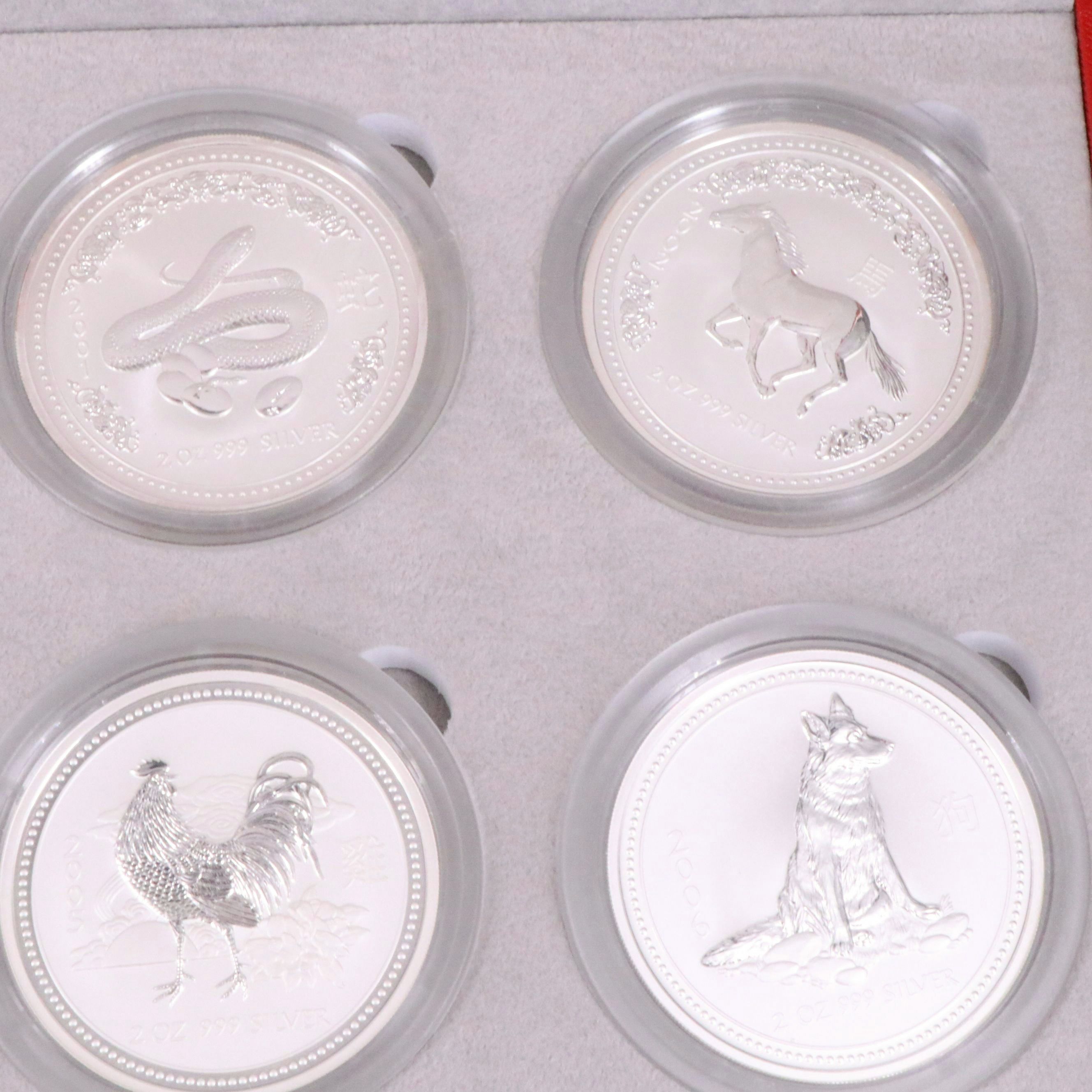 Australia 12-Coin Fine Silver Lunar Series Set, 24 Troy Ounces Total | EBTH