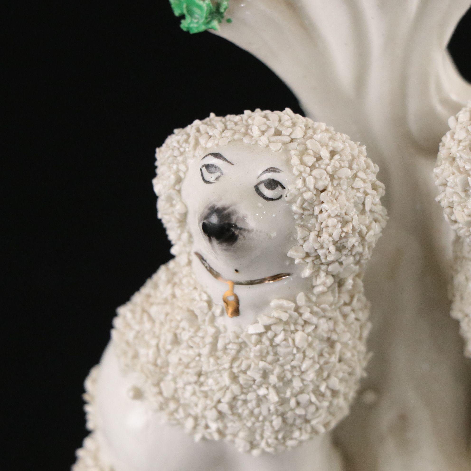 William Kent Staffordshire Ware Confetti Poodle Spill Vase Pen Holder ...