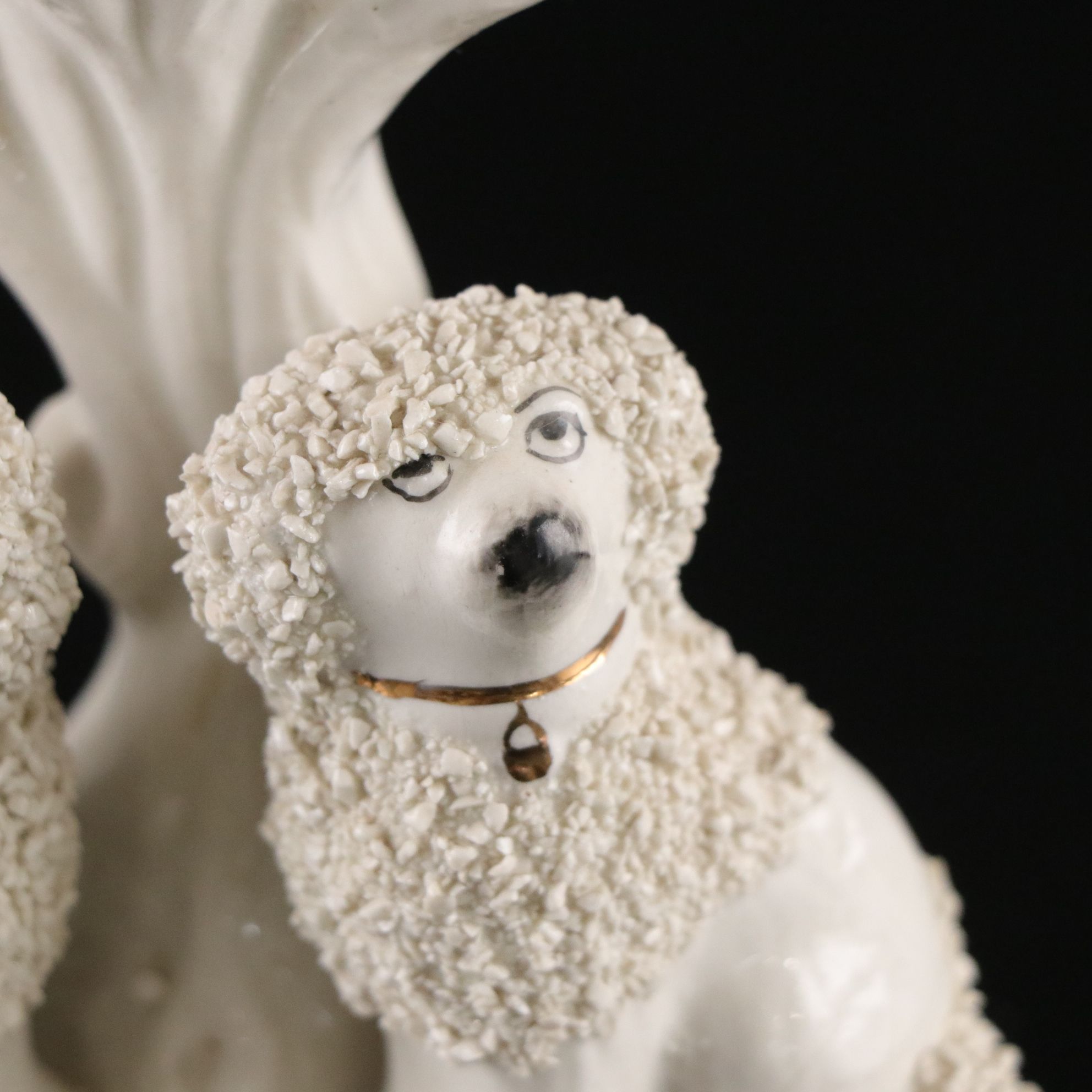 William Kent Staffordshire Ware Confetti Poodle Spill Vase Pen Holder ...
