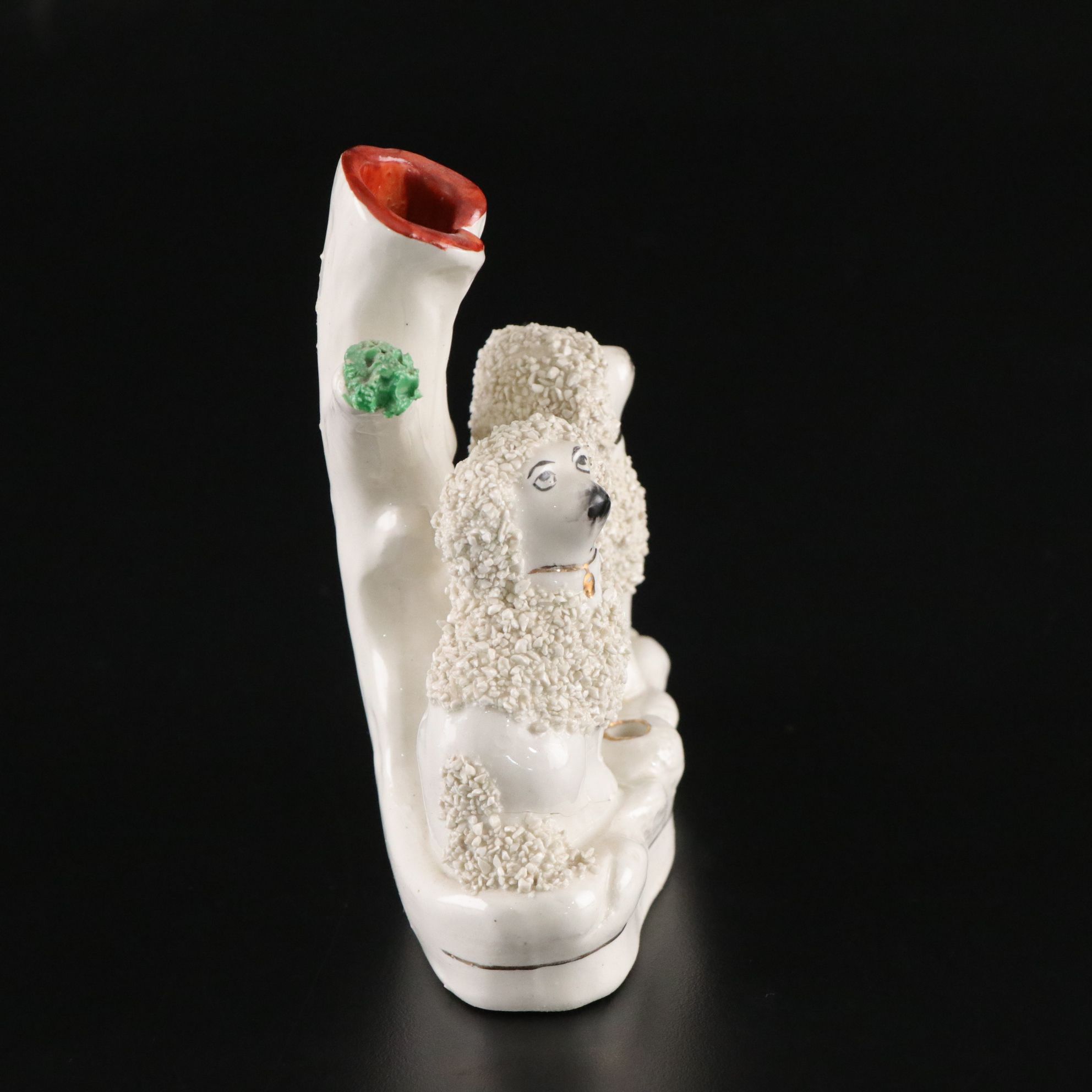 William Kent Staffordshire Ware Confetti Poodle Spill Vase Pen Holder ...