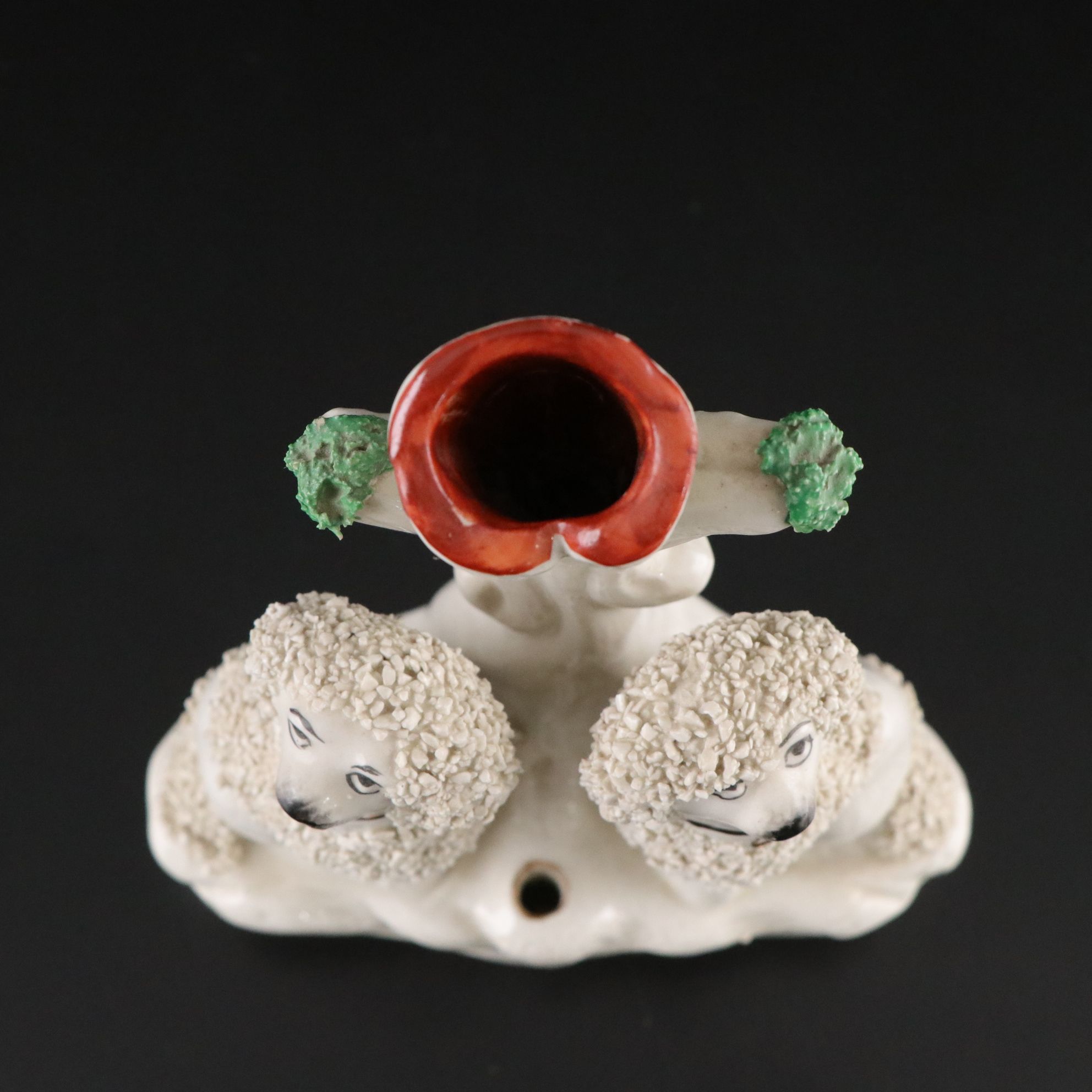 William Kent Staffordshire Ware Confetti Poodle Spill Vase Pen Holder ...