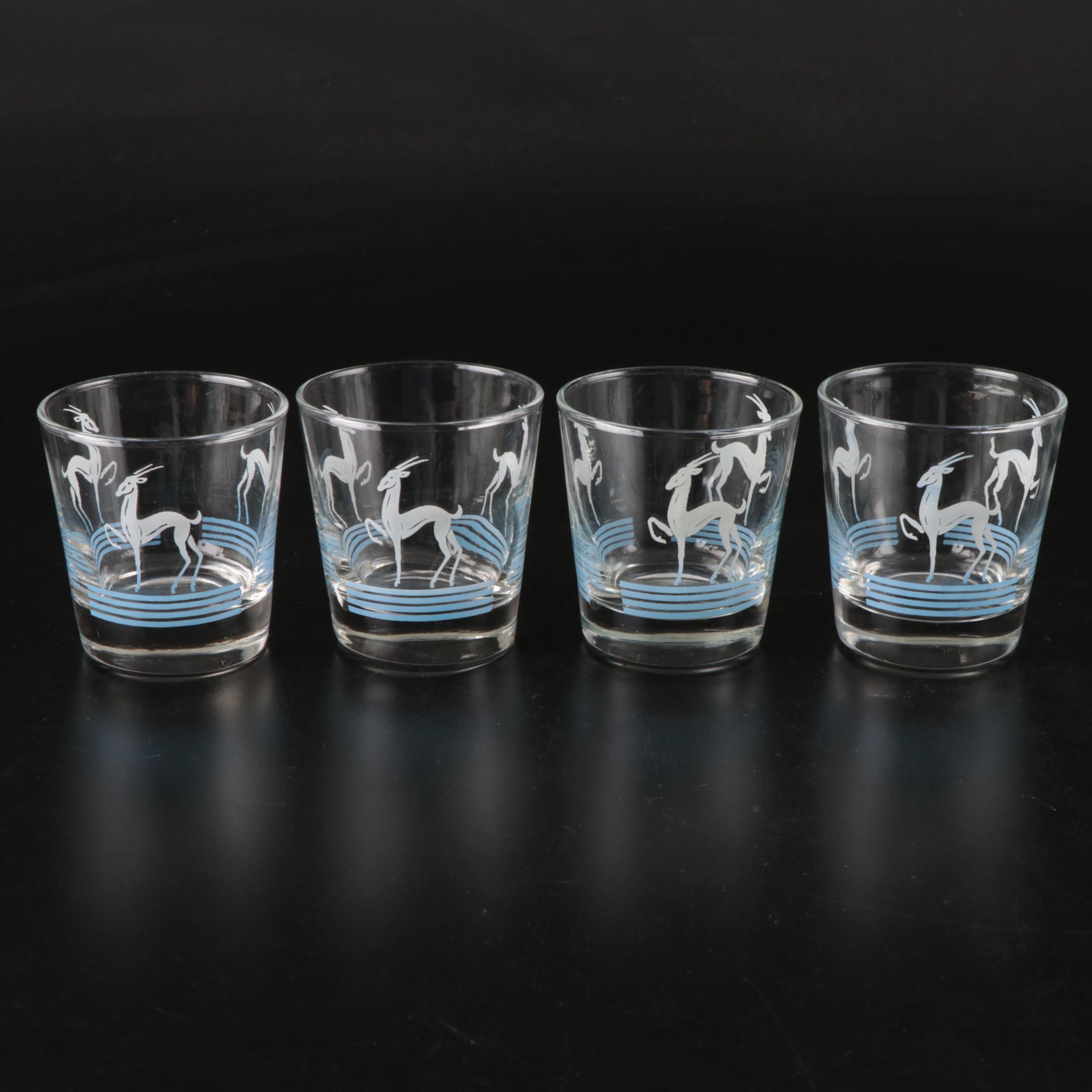 Anchor Hocking "Gazelle" with Other Gazelle Cocktail Glasses, Mid-20th ...