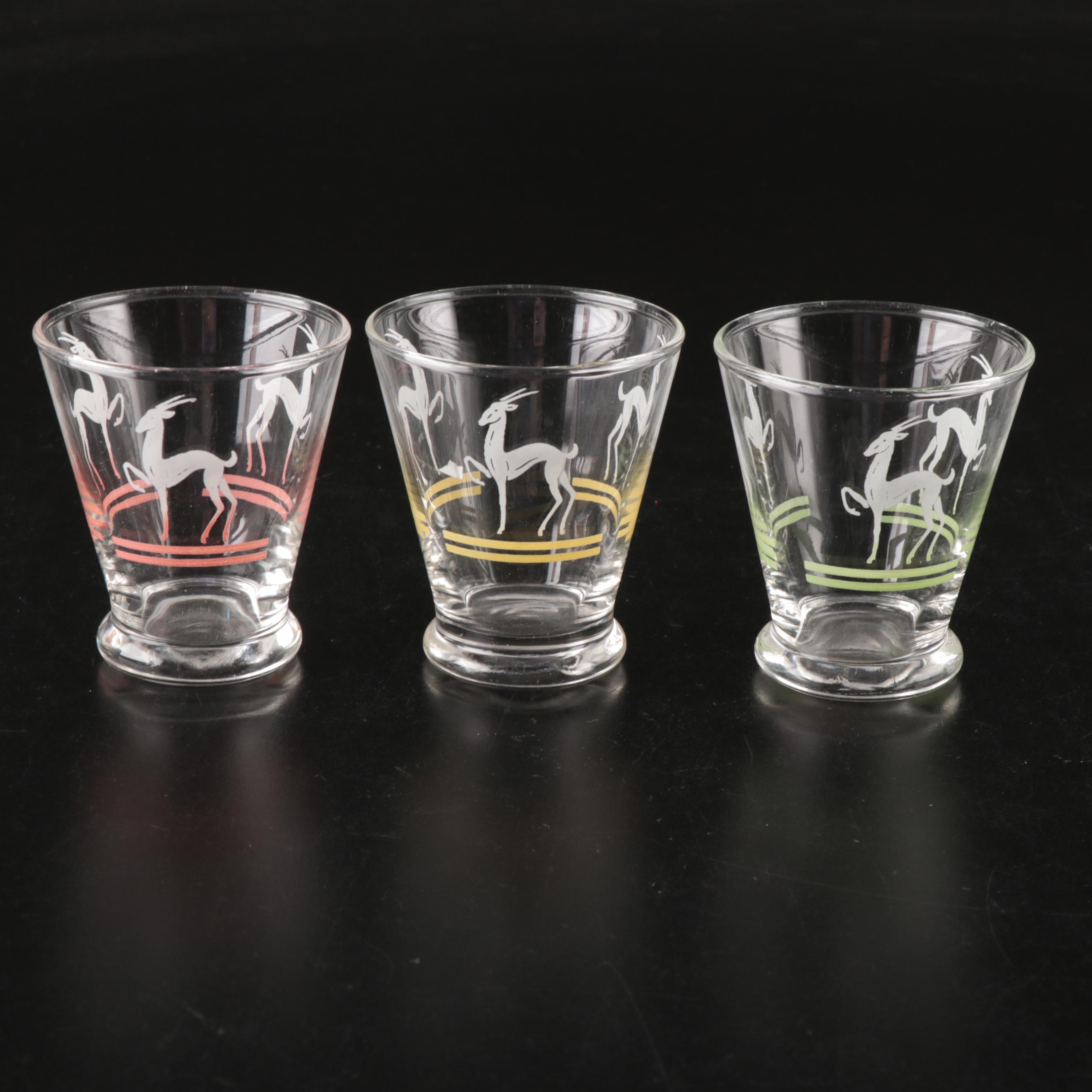 Anchor Hocking "Gazelle" with Other Gazelle Cocktail Glasses, Mid-20th ...