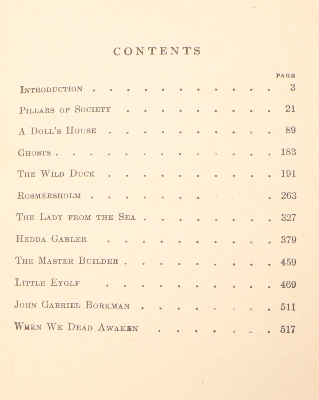 Copyright Edition "The Collected Works of Henrik Ibsen" Partial Set ...