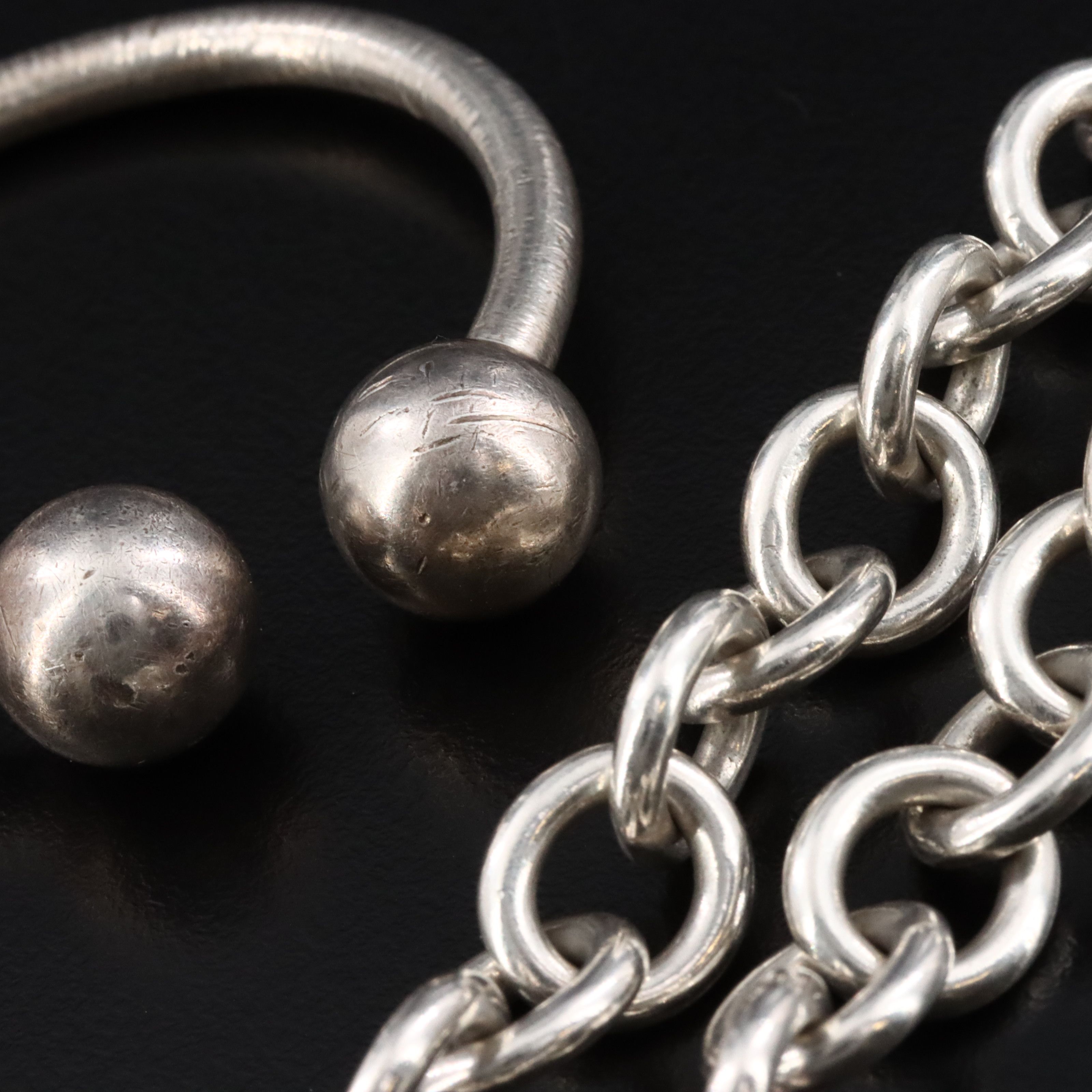 Tiffany & Co. Return to Tiffany Sterling Round Tag Charm Bracelet and ...