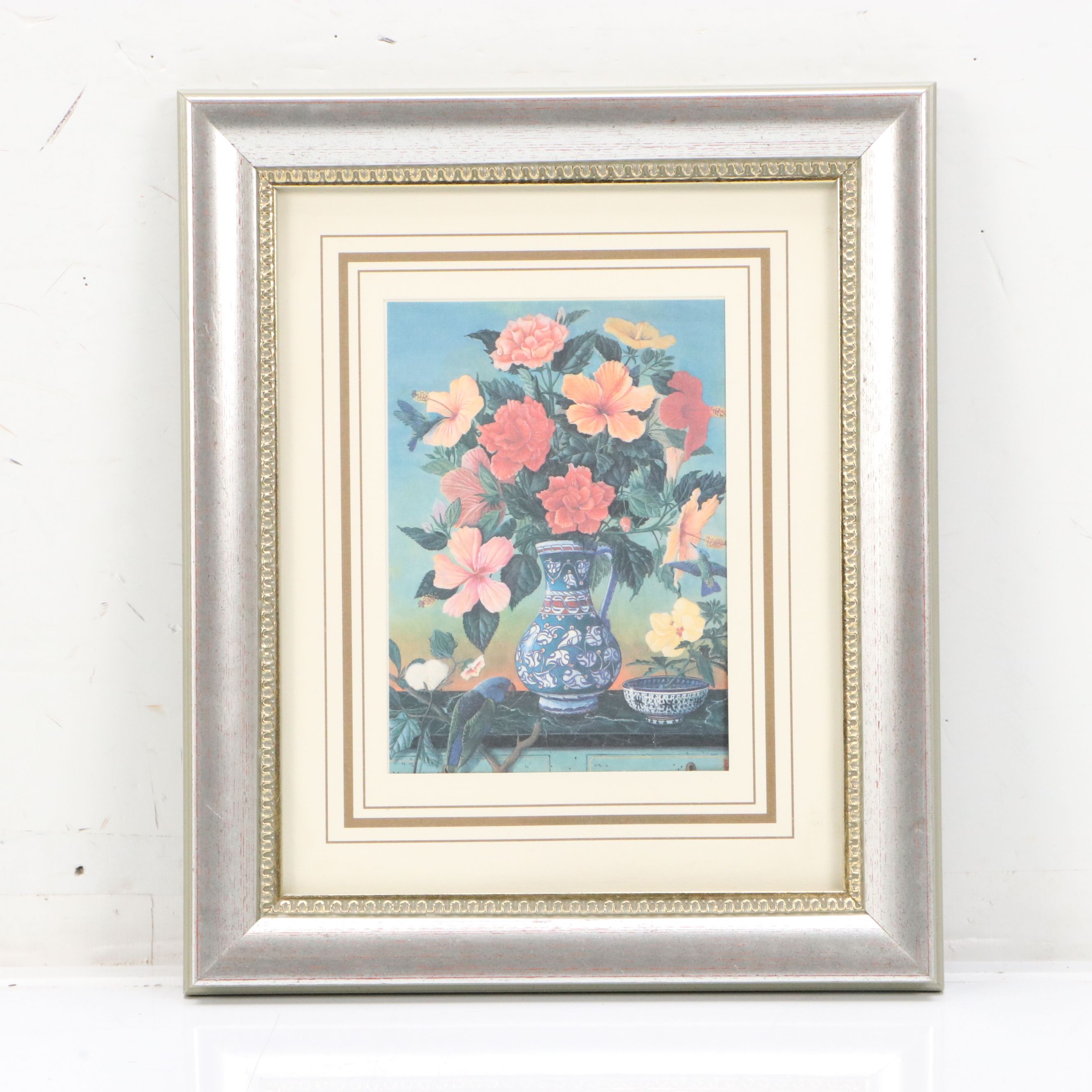 Pair of Floral Still Life Offset Lithographs | EBTH