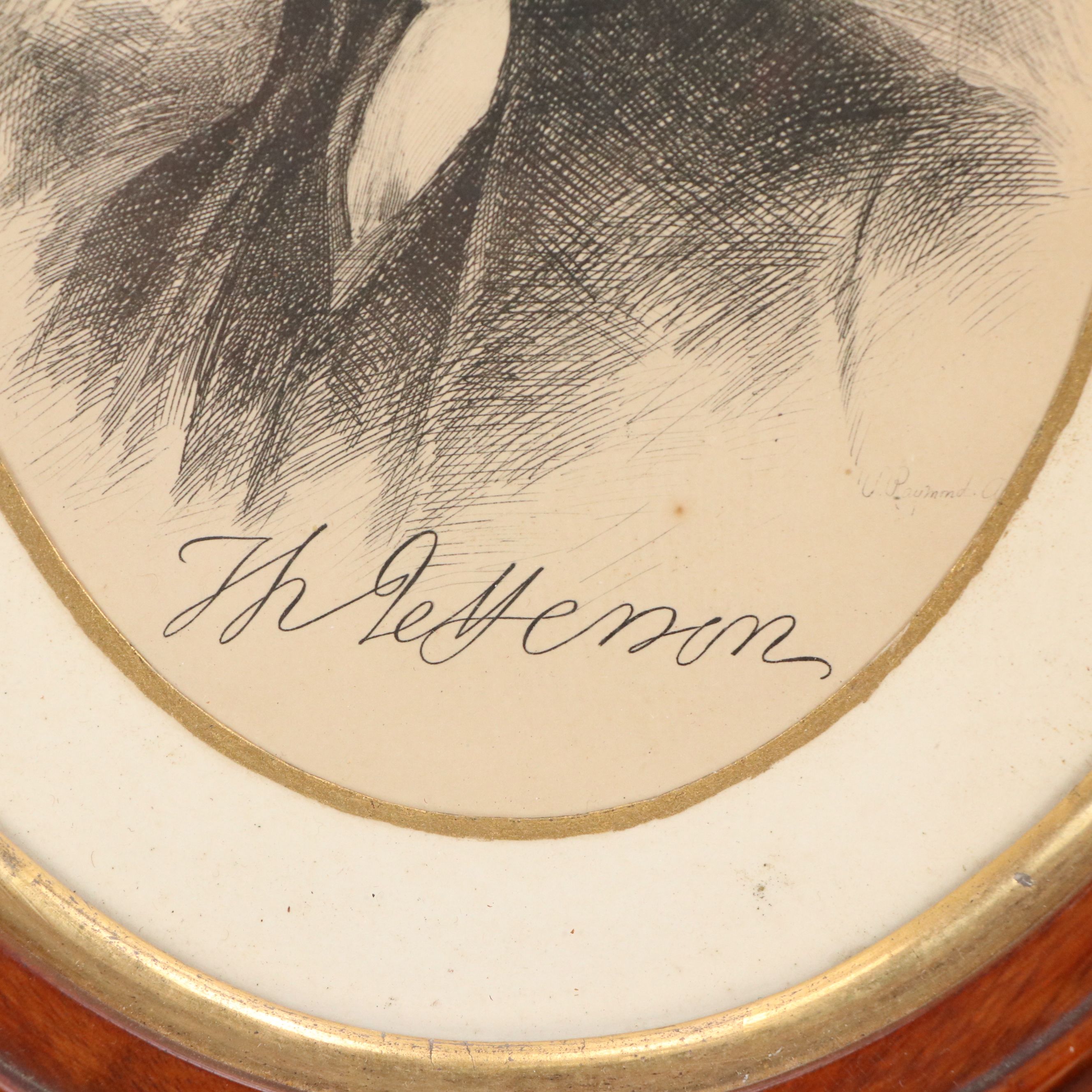 P. Raymond Audibert Engravings "G. Washington" and "Th. Jefferson ...