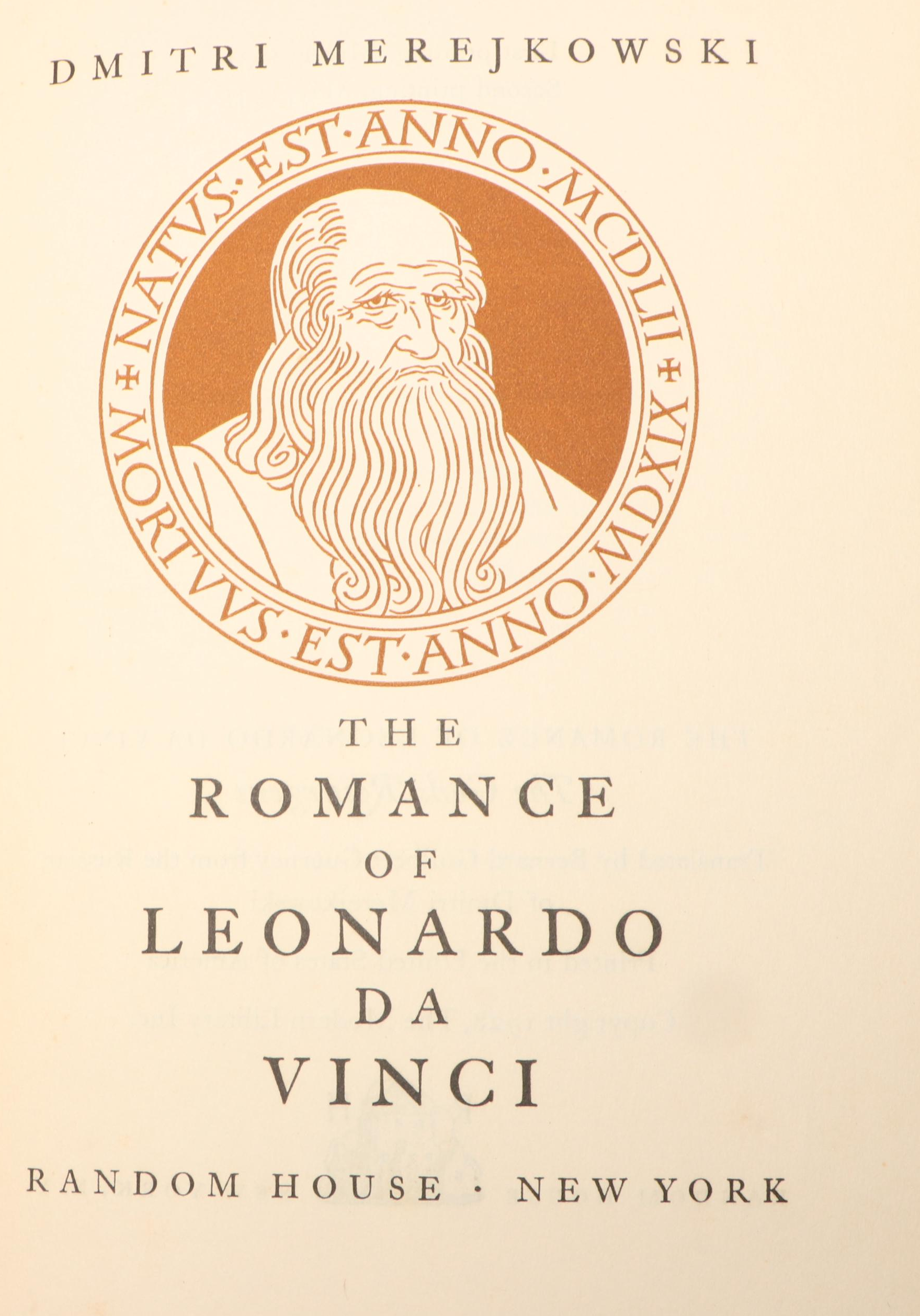 First Edition "Leonardo da Vinci" by Antonina Vallentin and More | EBTH