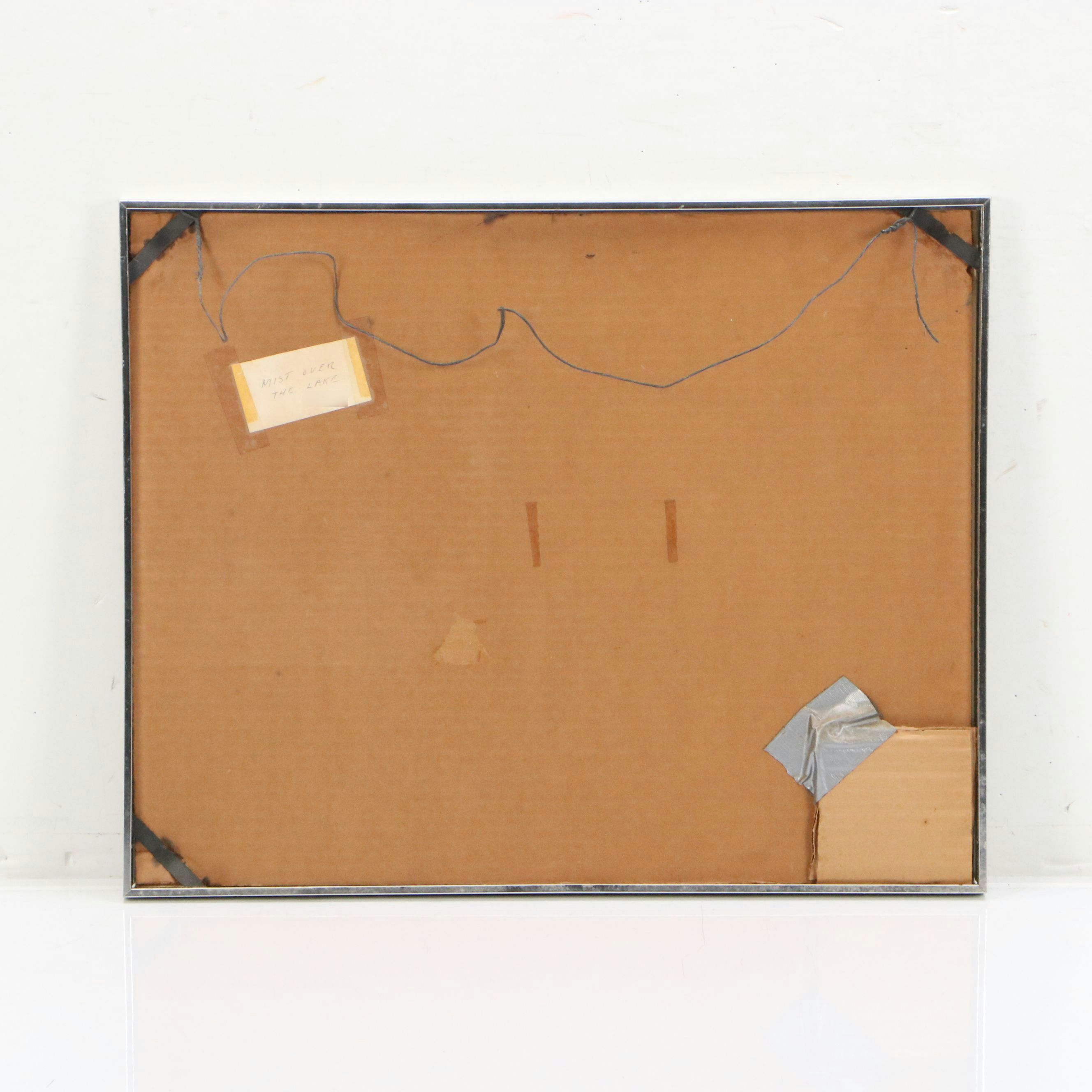 Waterfowl Scene Watercolor Painting and Chromogenic Photograph of ...