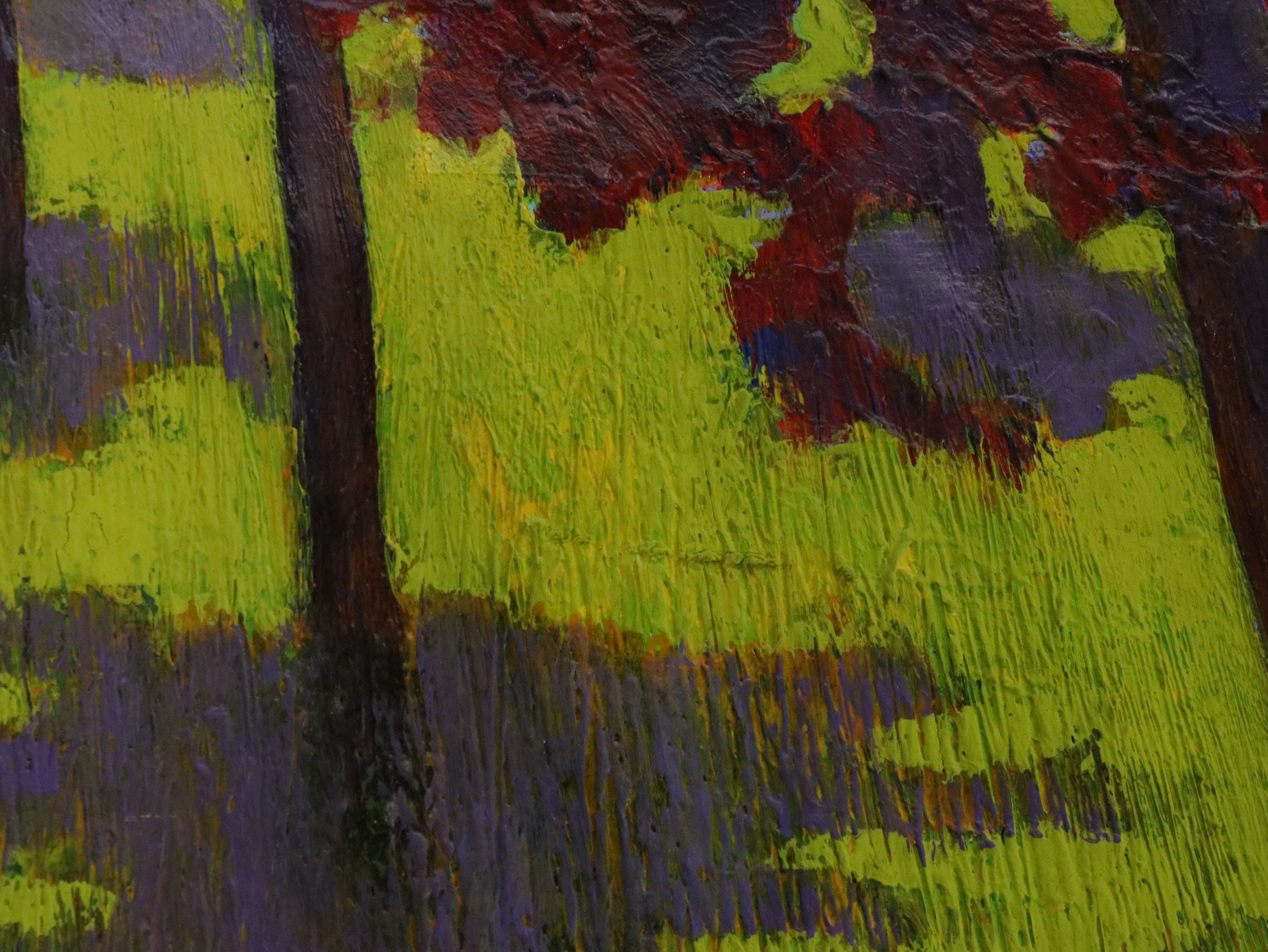 Howard Storm Monumental Acrylic Landscape Painting, Late 20th Century ...