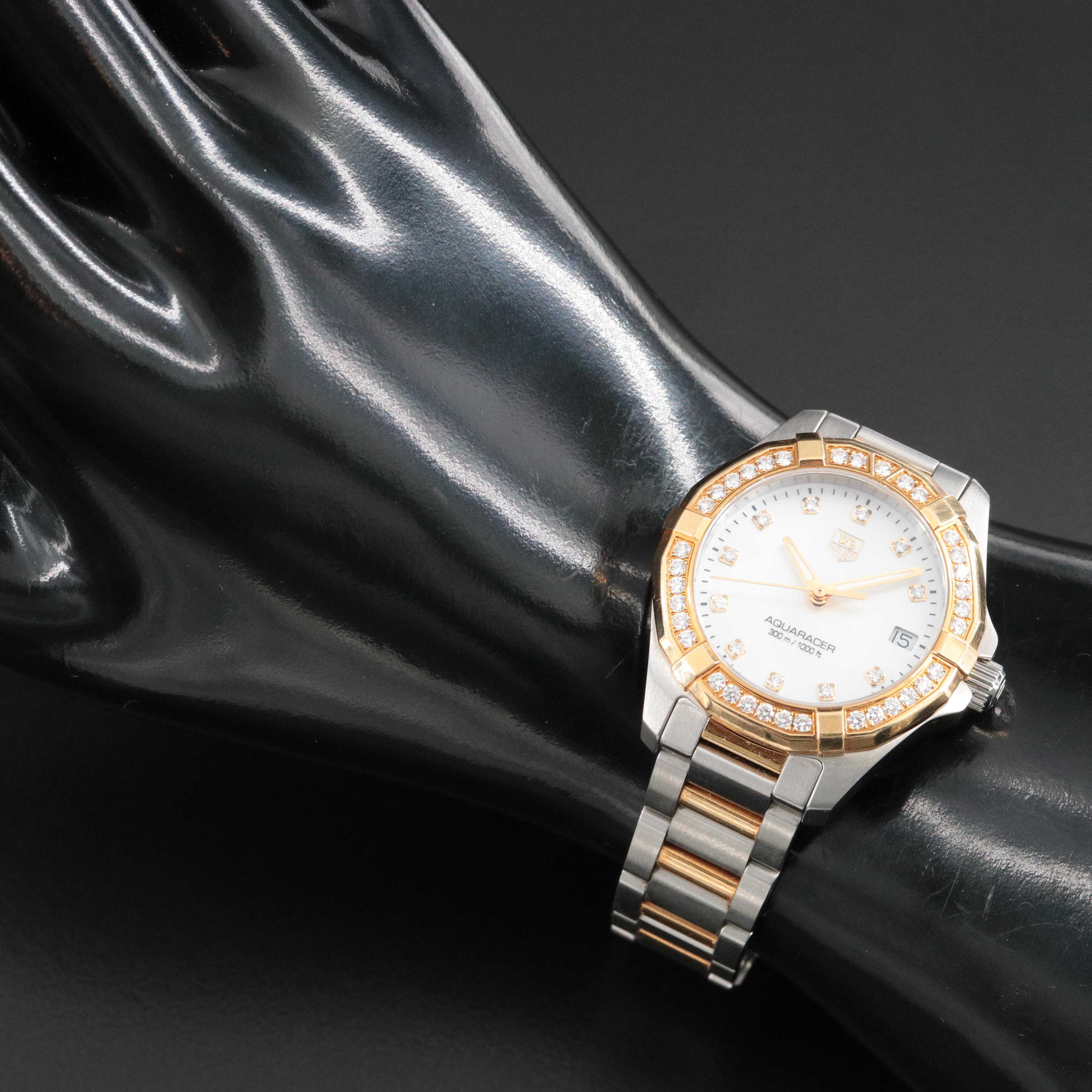 TAG Heuer Aquaracer 18K & Steel Watch | EBTH