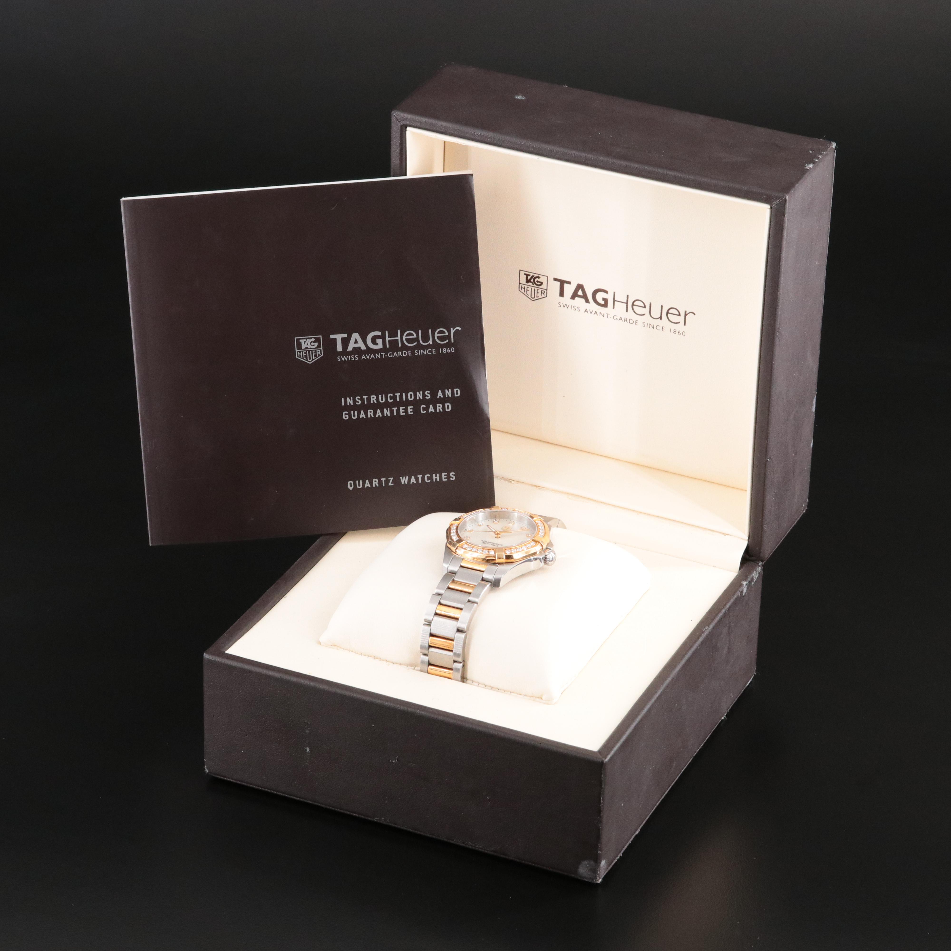 TAG Heuer Aquaracer 18K & Steel Watch | EBTH