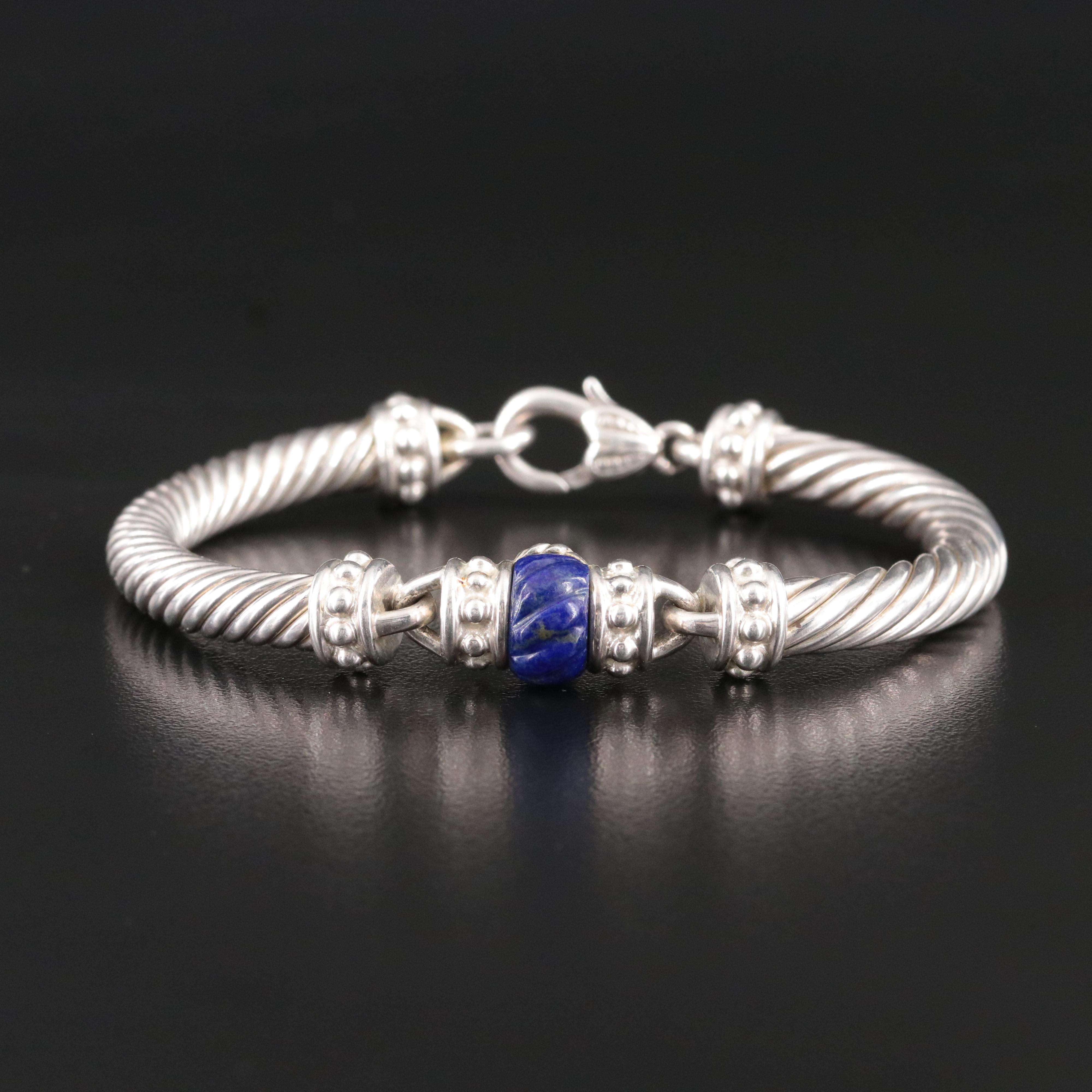 Judith Ripka Sterling Lapis Lazuli Bracelet | EBTH